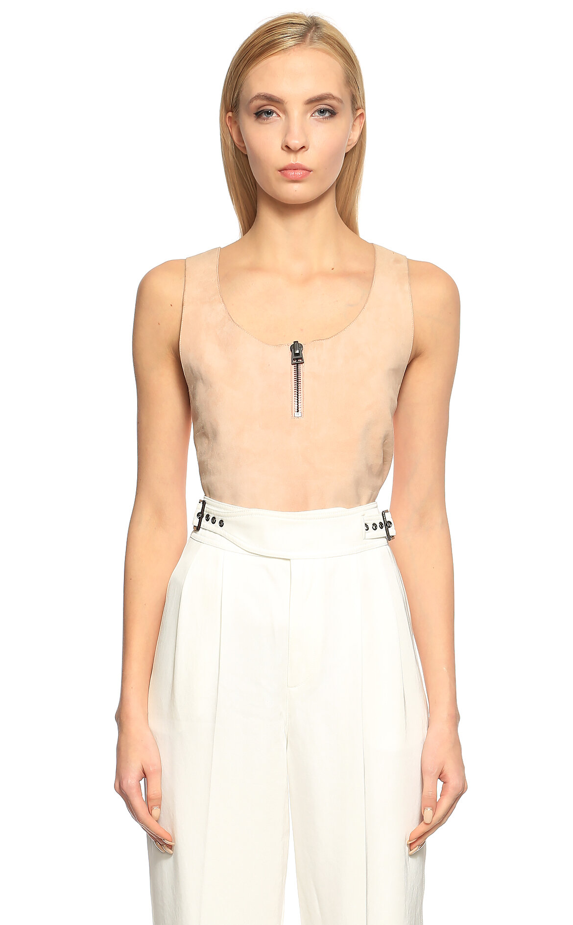 Tom Ford-Tom Ford Kolsuz Deri Pembe Bluz