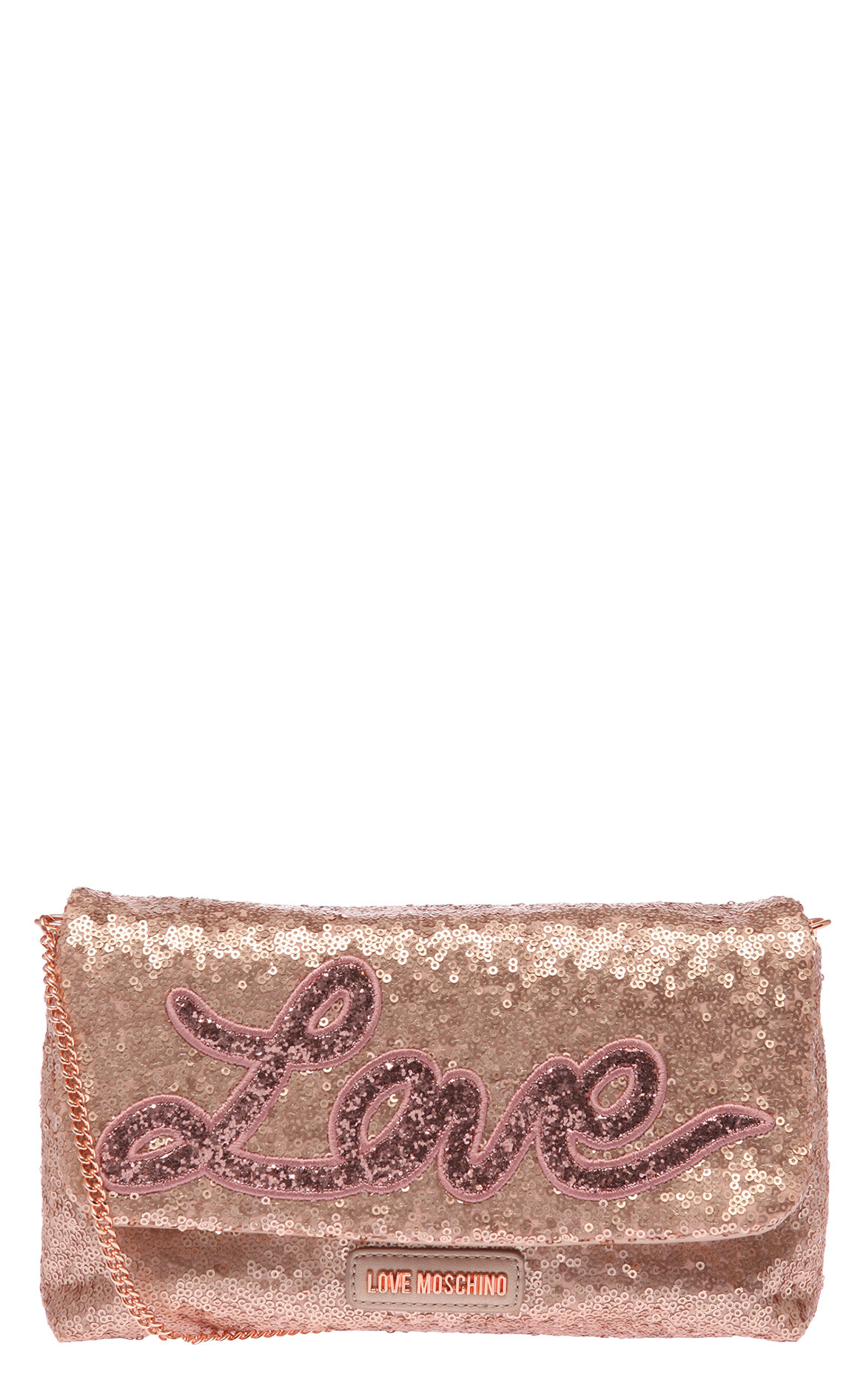 Love Moschino-Love Moschino Pembe Clutch