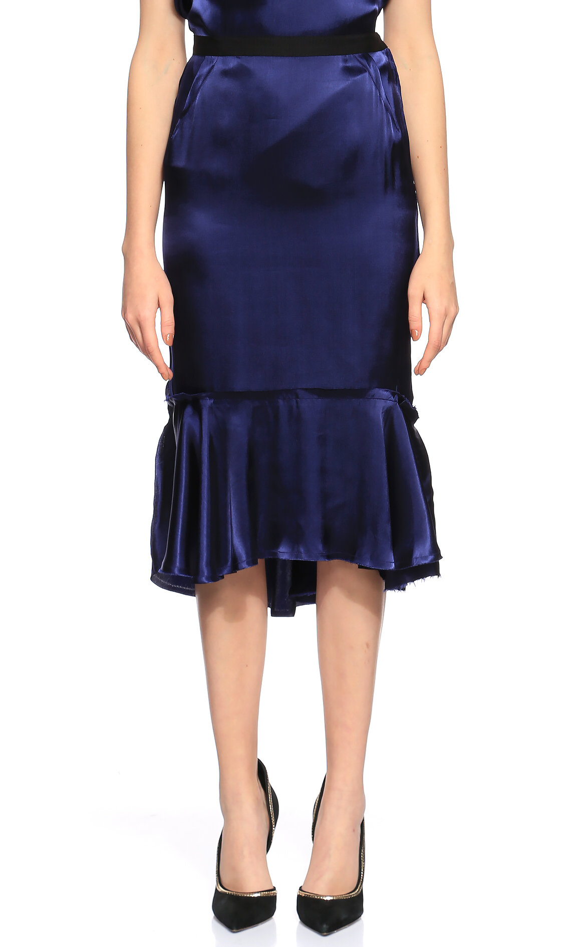 Lanvin-Lanvin Lacivert Etek