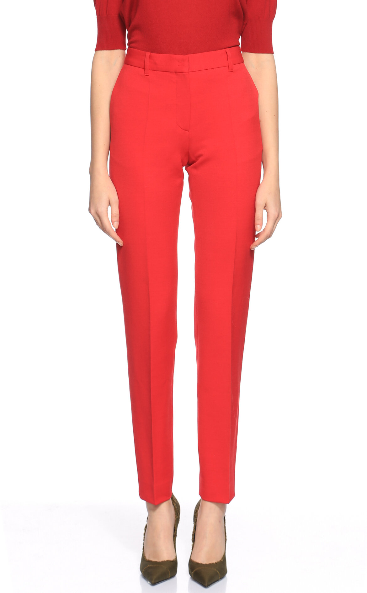 Alberta Ferretti -Alberta Ferretti  Kırmızı Pantolon