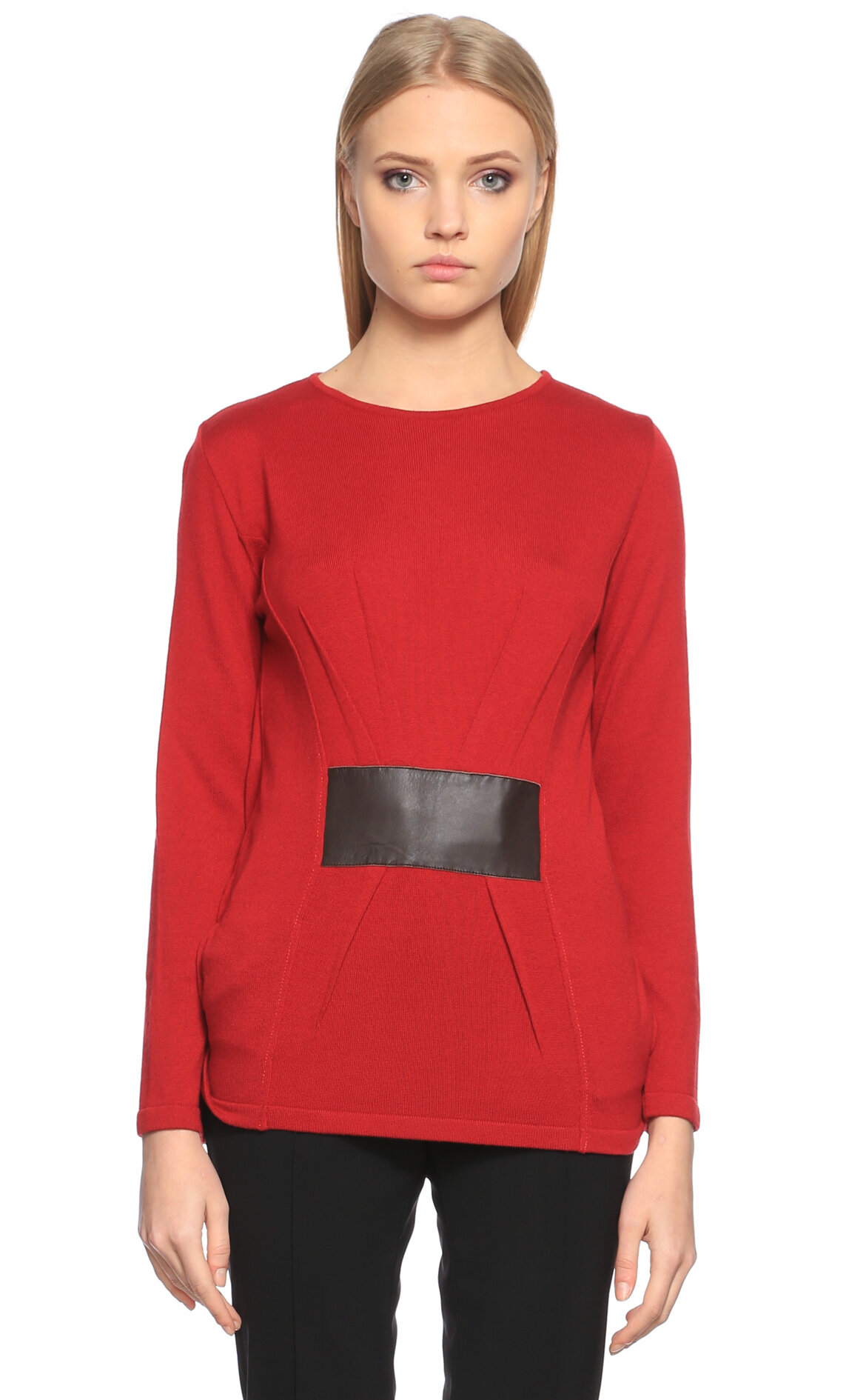 Alberta Ferretti -Alberta Ferretti  Kırmızı Bluz