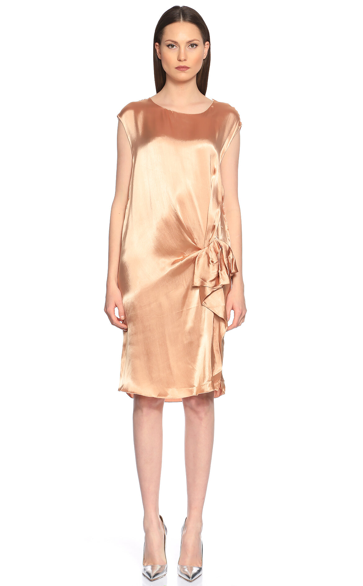 Lanvin-Lanvin Pudra Rengi Elbise