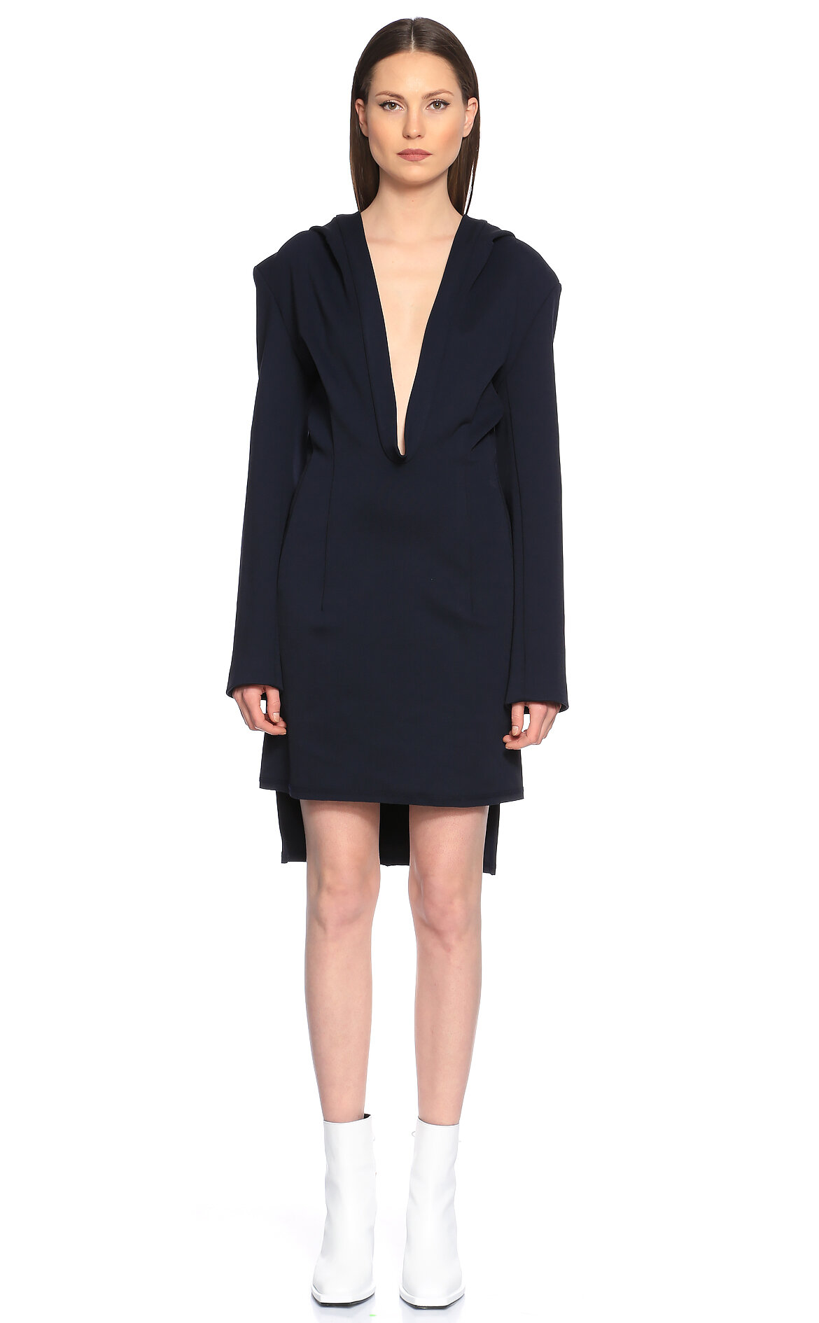 DKNY-DKNY Lacivert Elbise