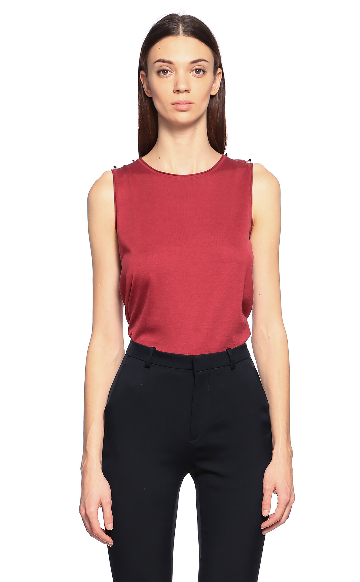 Lanvin-Lanvin Bordo Bluz