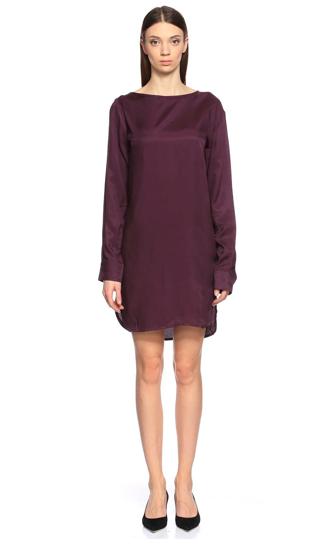 Ann Demeulemeester-Ann Demeulemeester Mor Mini Elbise