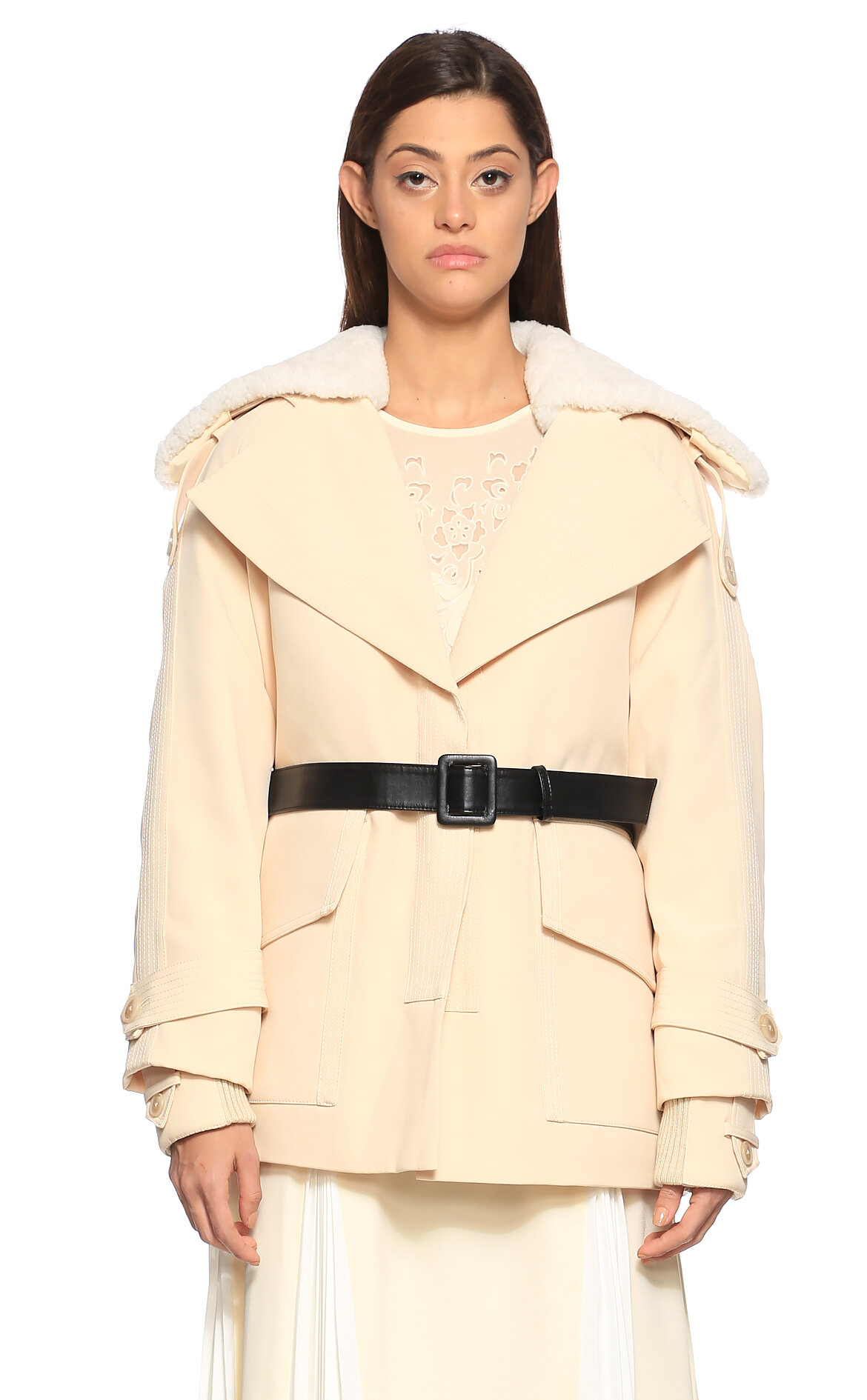 Self Portrait-Self Portrait Krem Rengi Mont