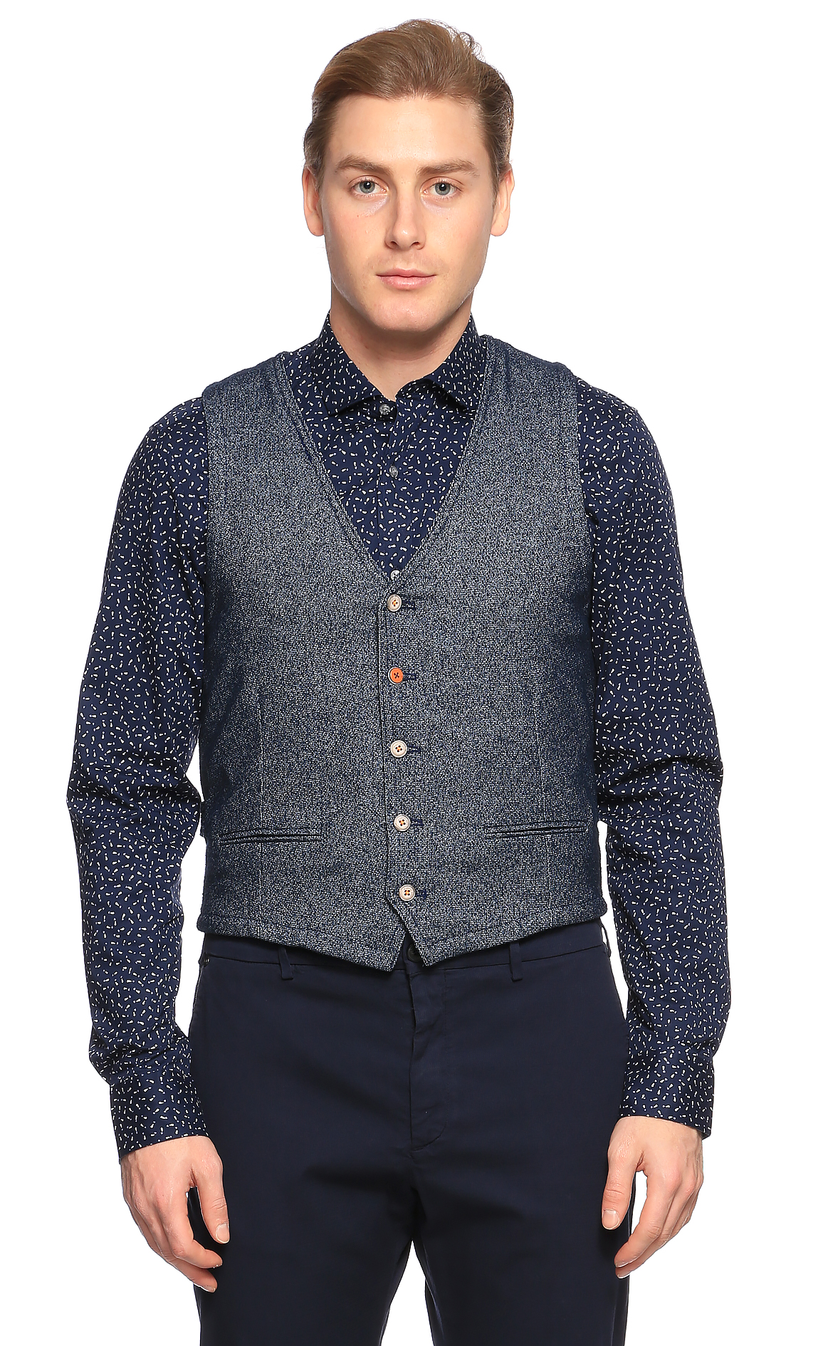 Manuel Ritz-Manuel Ritz Lacivert Yelek