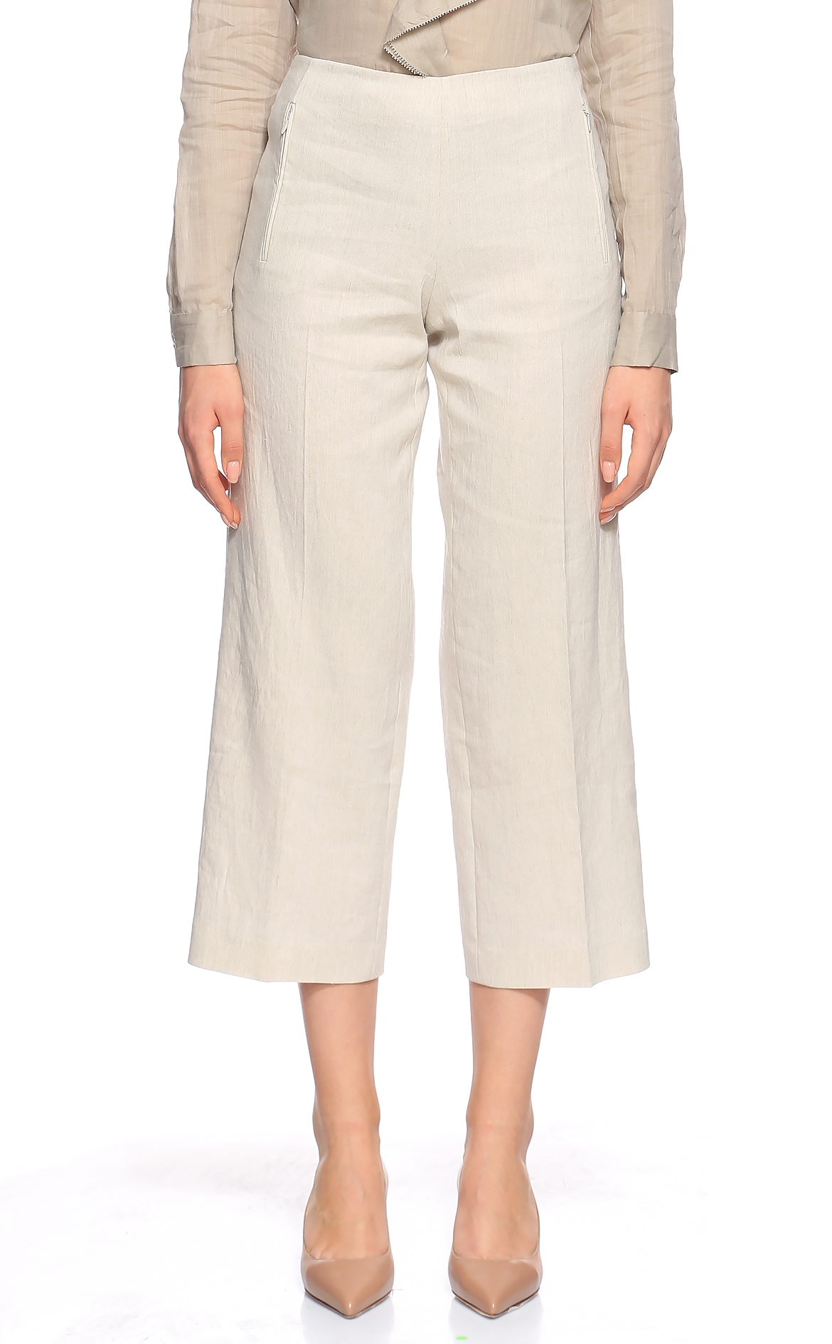 Elie Tahari-Elie Tahari Ekru Pantolon