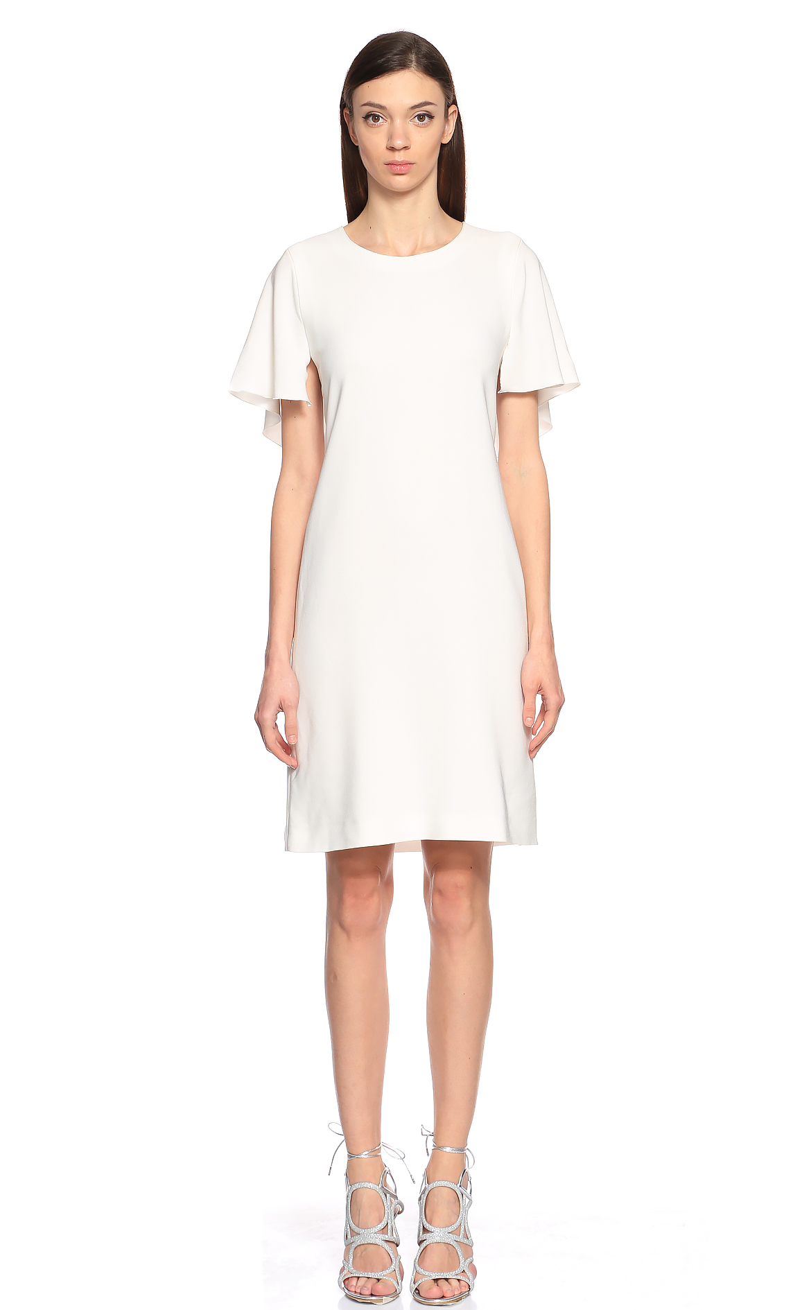 Alberta Ferretti -Alberta Ferretti Beyaz Elbise