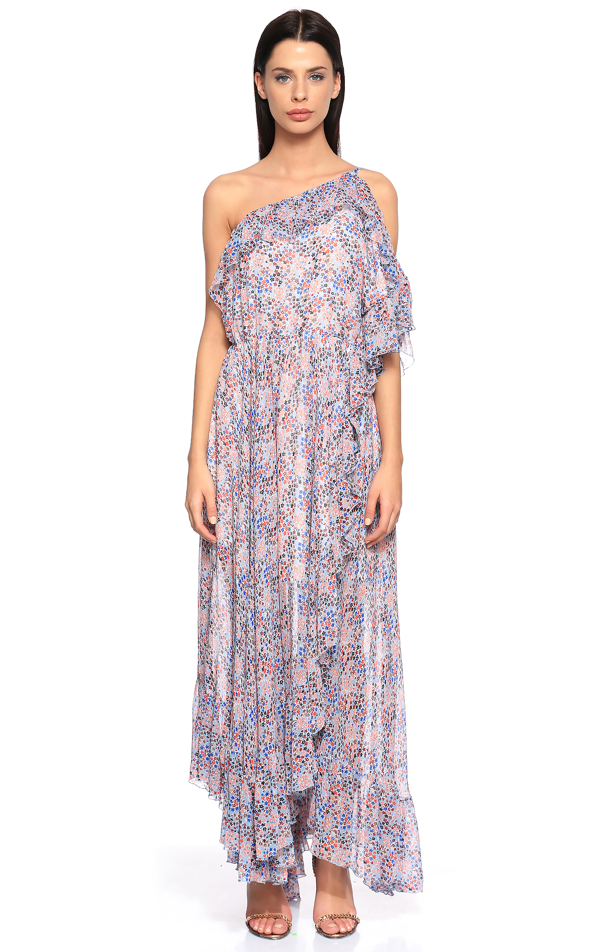 PHILISOPHY DI LORENZO SERAFINI-PHILISOPHY DI LORENZO SERAFINI Çiçek Desenli Uzun Elbise