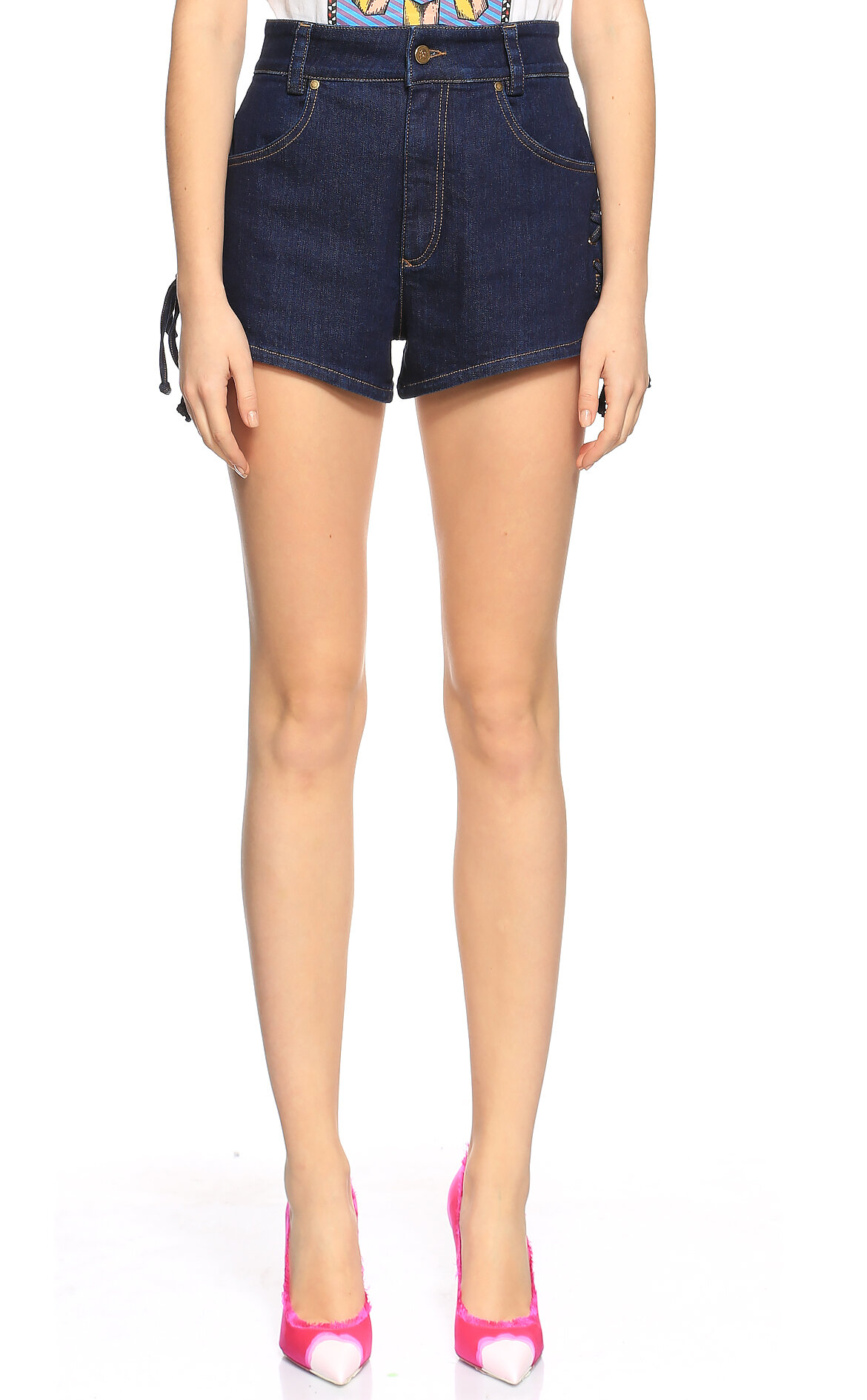 Roberto Cavalli-Roberto Cavalli Mavi Jean Şort