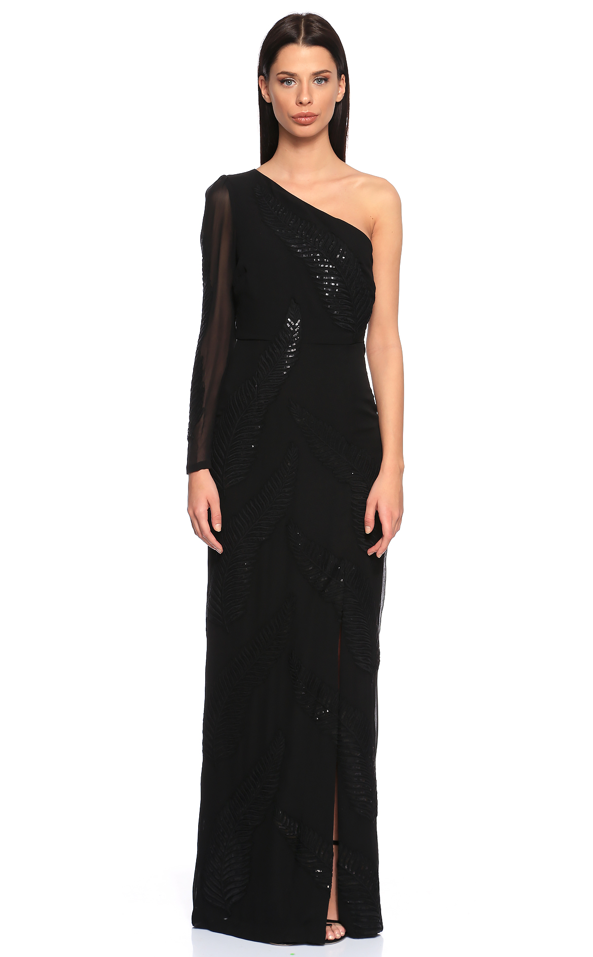 Nicole Miller-Nicole Miller Siyah Gece Elbisesi