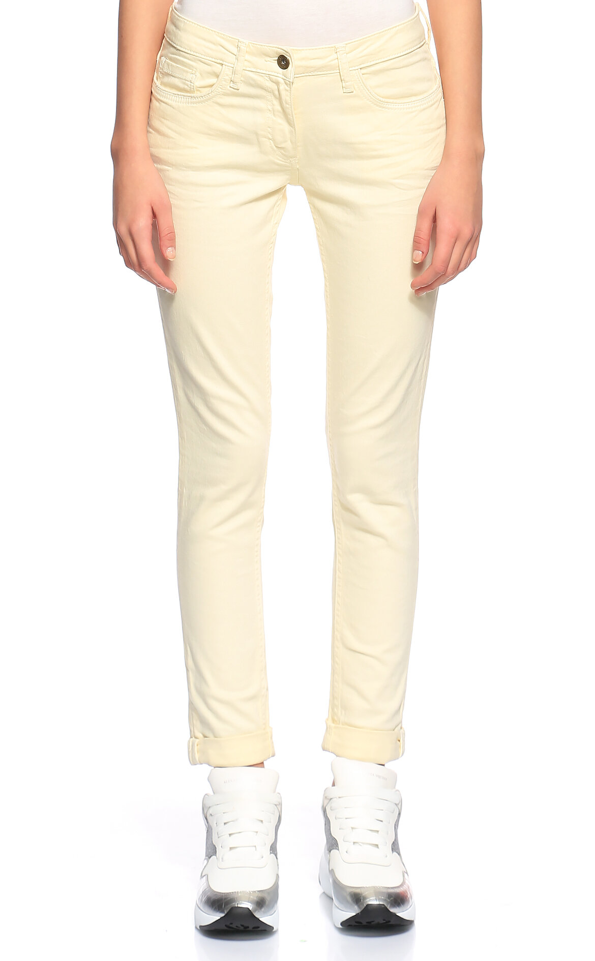 Sandro-Sandro Krem Rengi Pantolon