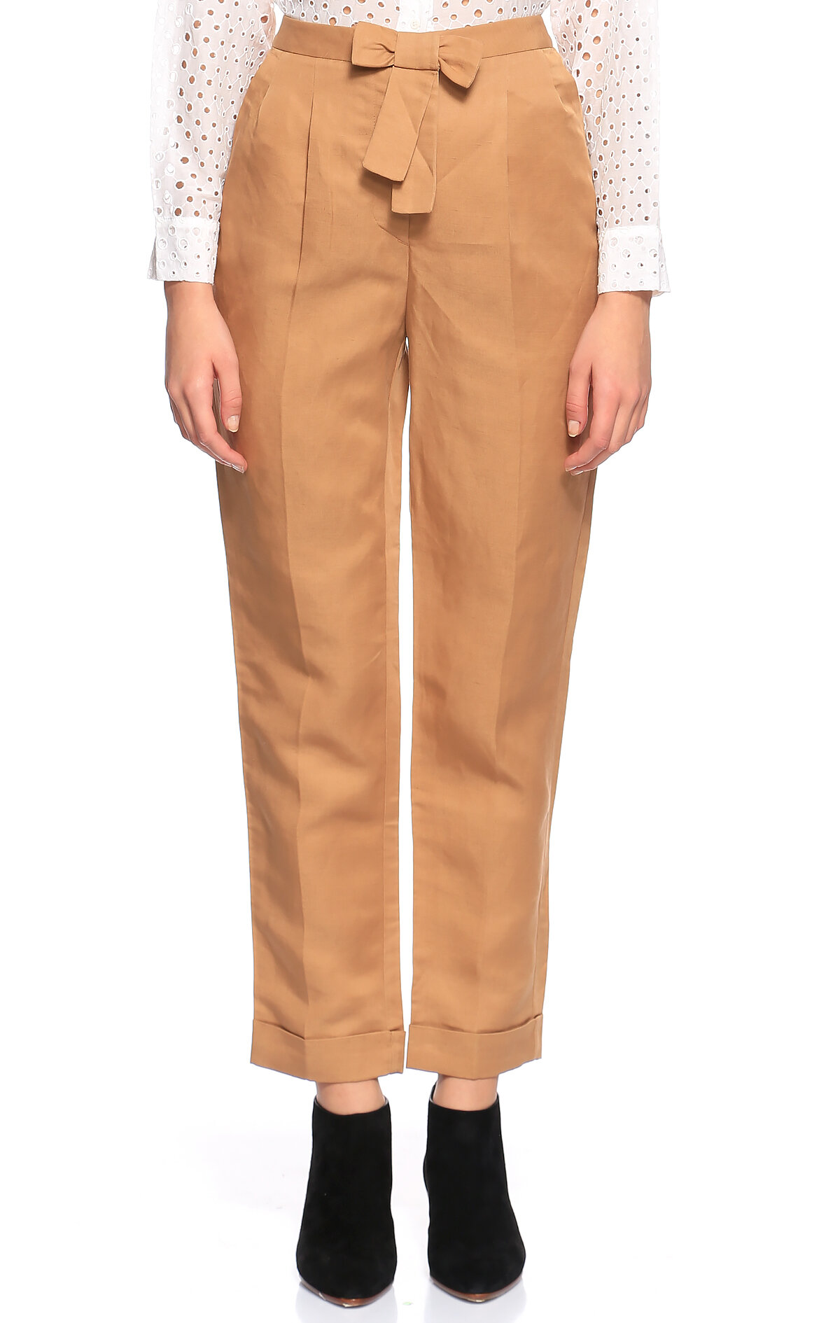 Sandro-Sandro Camel Pantolon