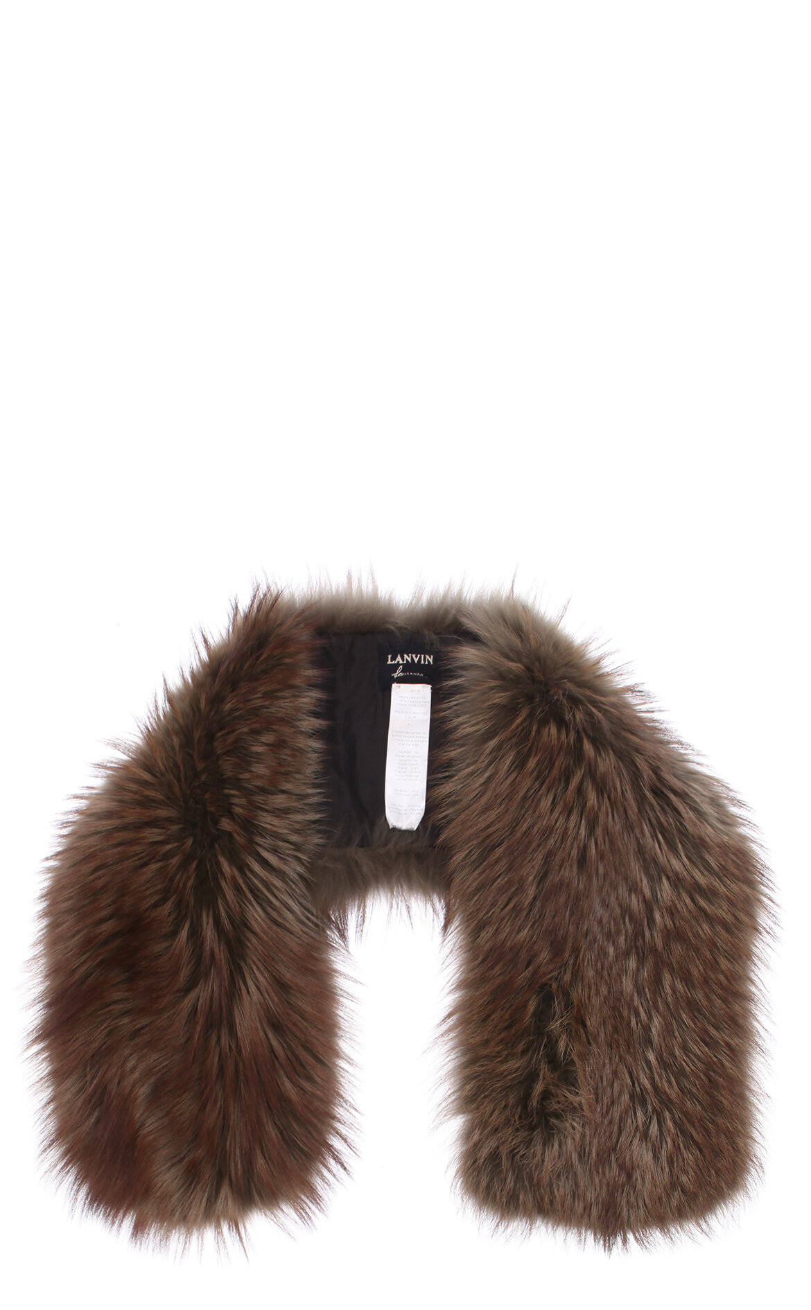 Lanvin-Lanvin Yeşil Kürk Atkı