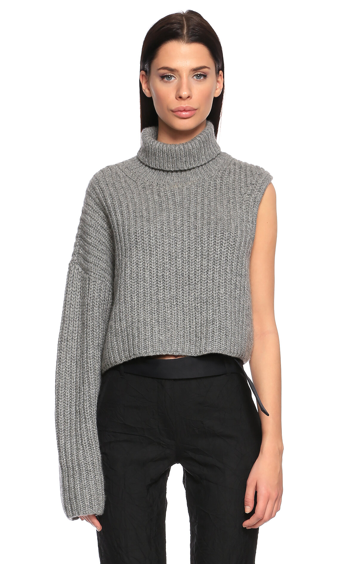 Michael Kors Collection-Michael Kors Collection Gri Kazak