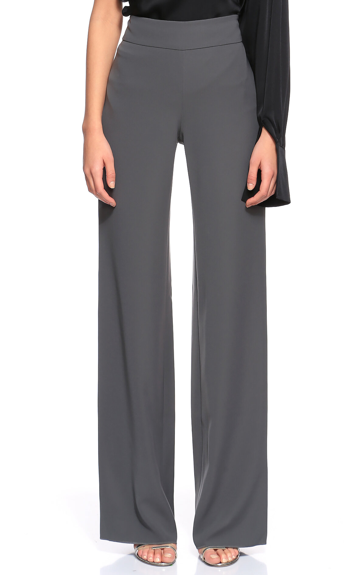 Armani Collezioni-Armani Collezioni Gri Pantolon