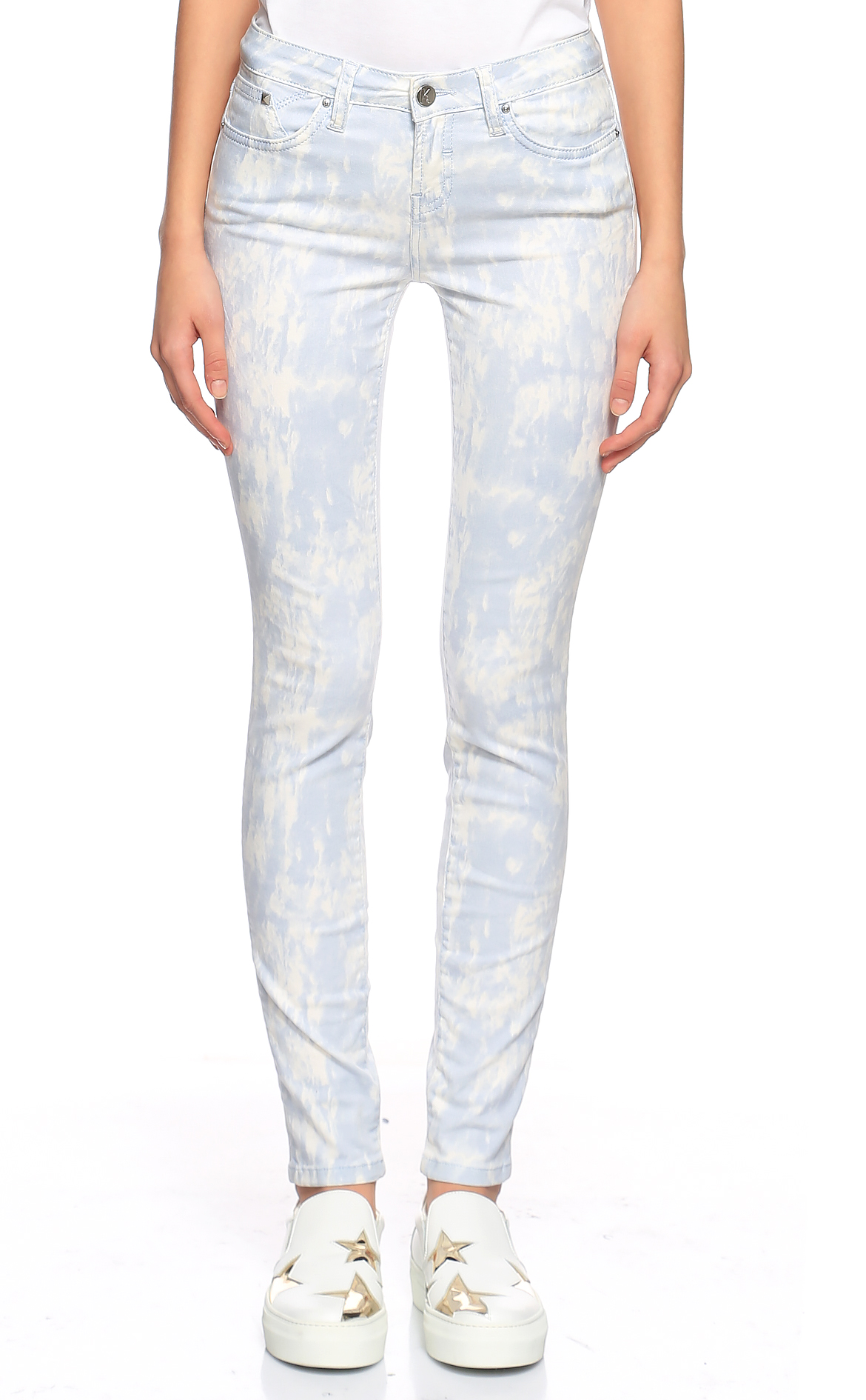 Karl Lagerfeld-Karl Lagerfeld Buz Mavisi Jean Pantolon