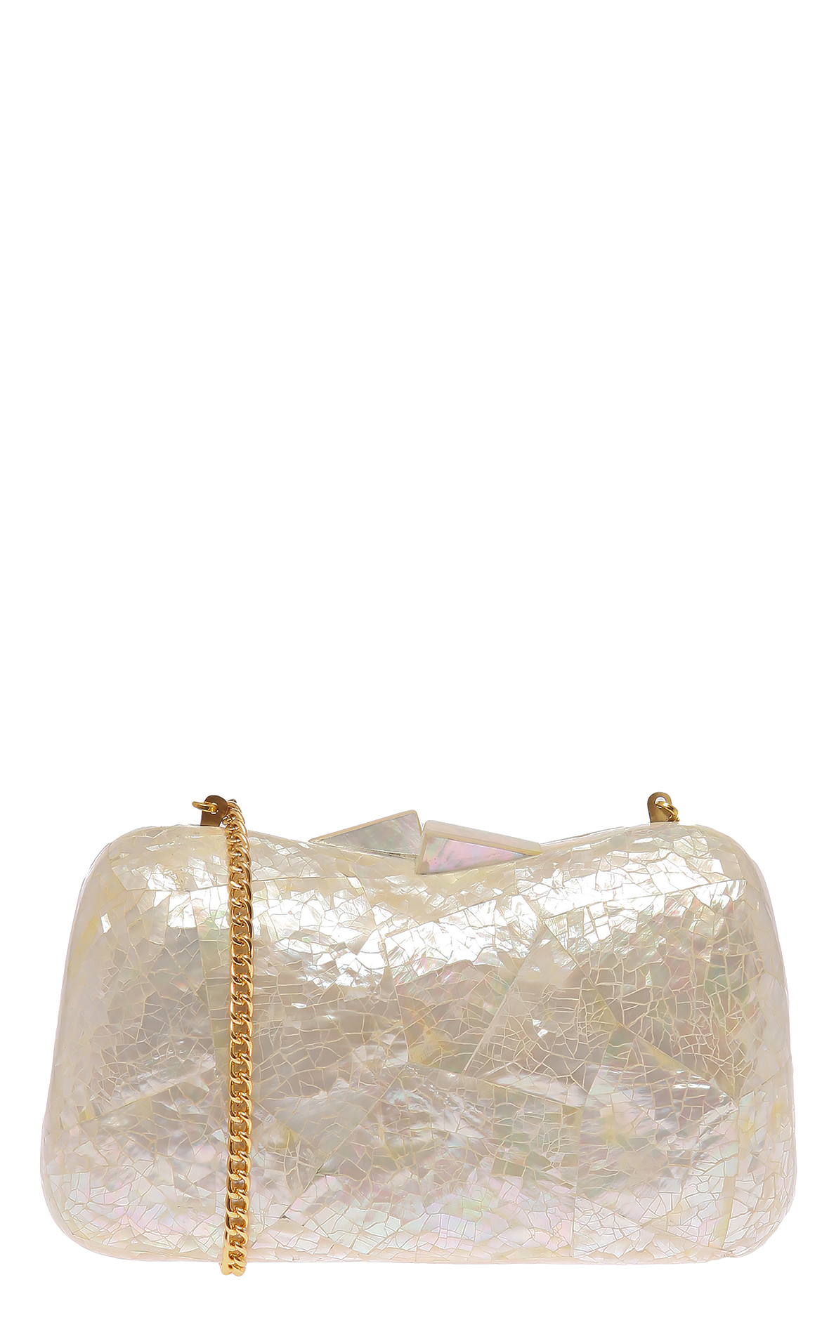 Luya Handcrafts-Luya Handcrafts Beyaz Clutch