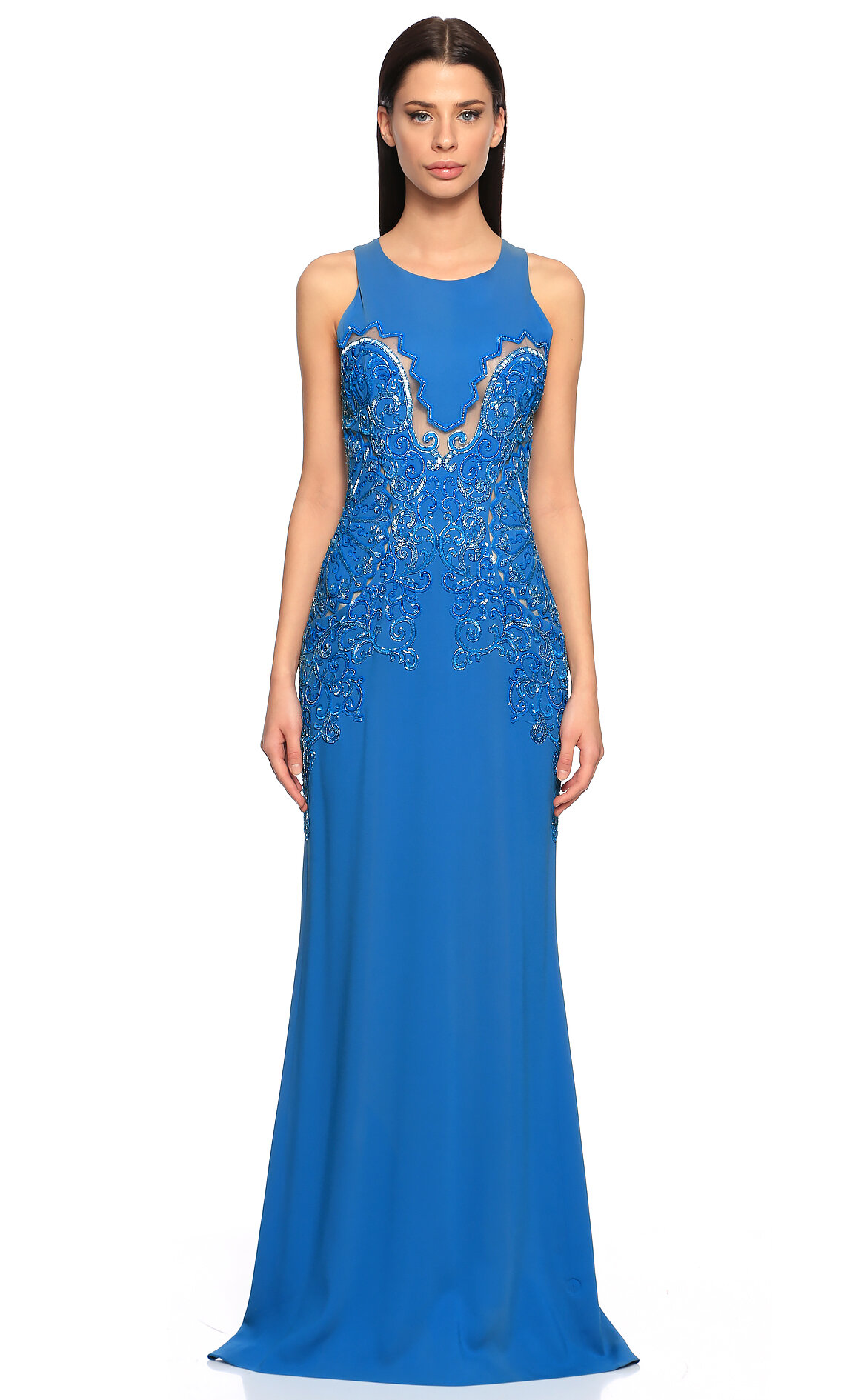 Zuhair Murad-Zuhair Murad Mavi Elbise