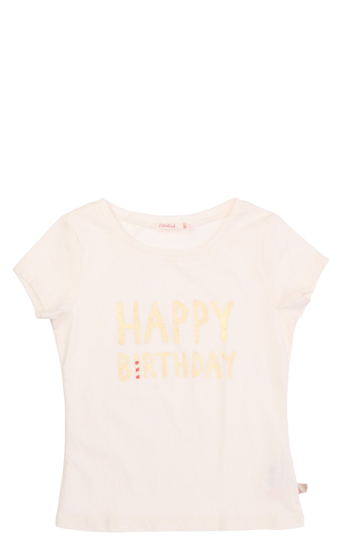 BillieBlush-BillieBlush Kız Çocuk Baskı Desen Krem T-Shirt