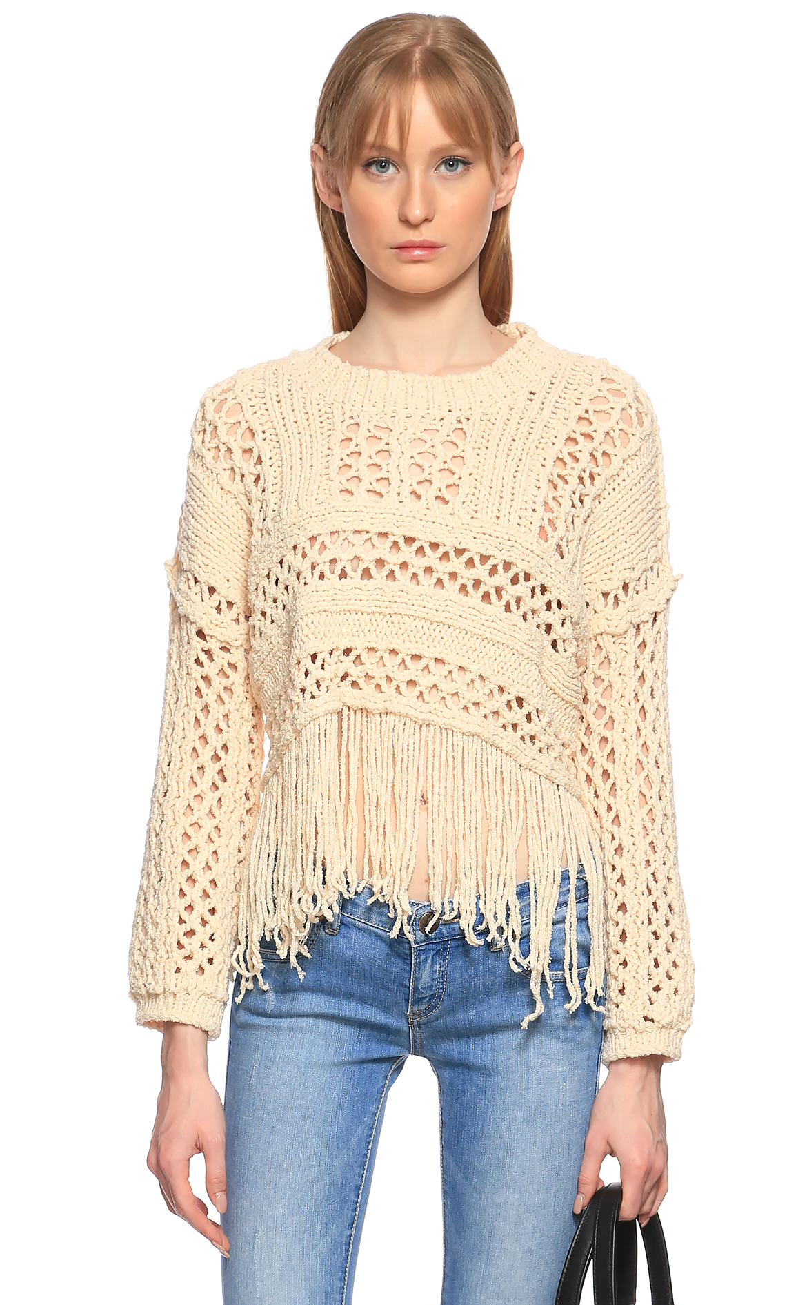 Free People-Free People Krem Rengi Kazak Free People-Free People Krem Rengi Kazak