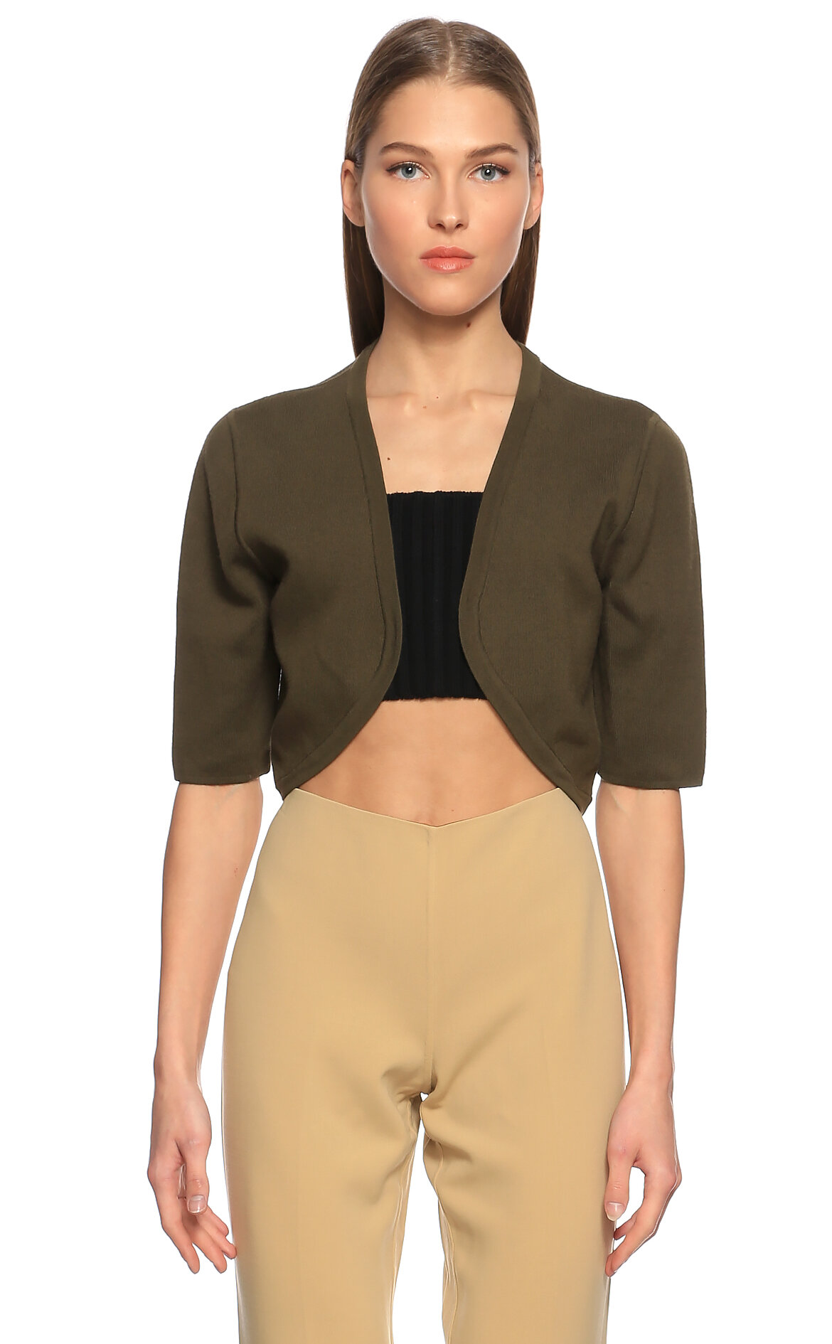 Michael Kors Collection-Michael Kors Collection Haki Bolero