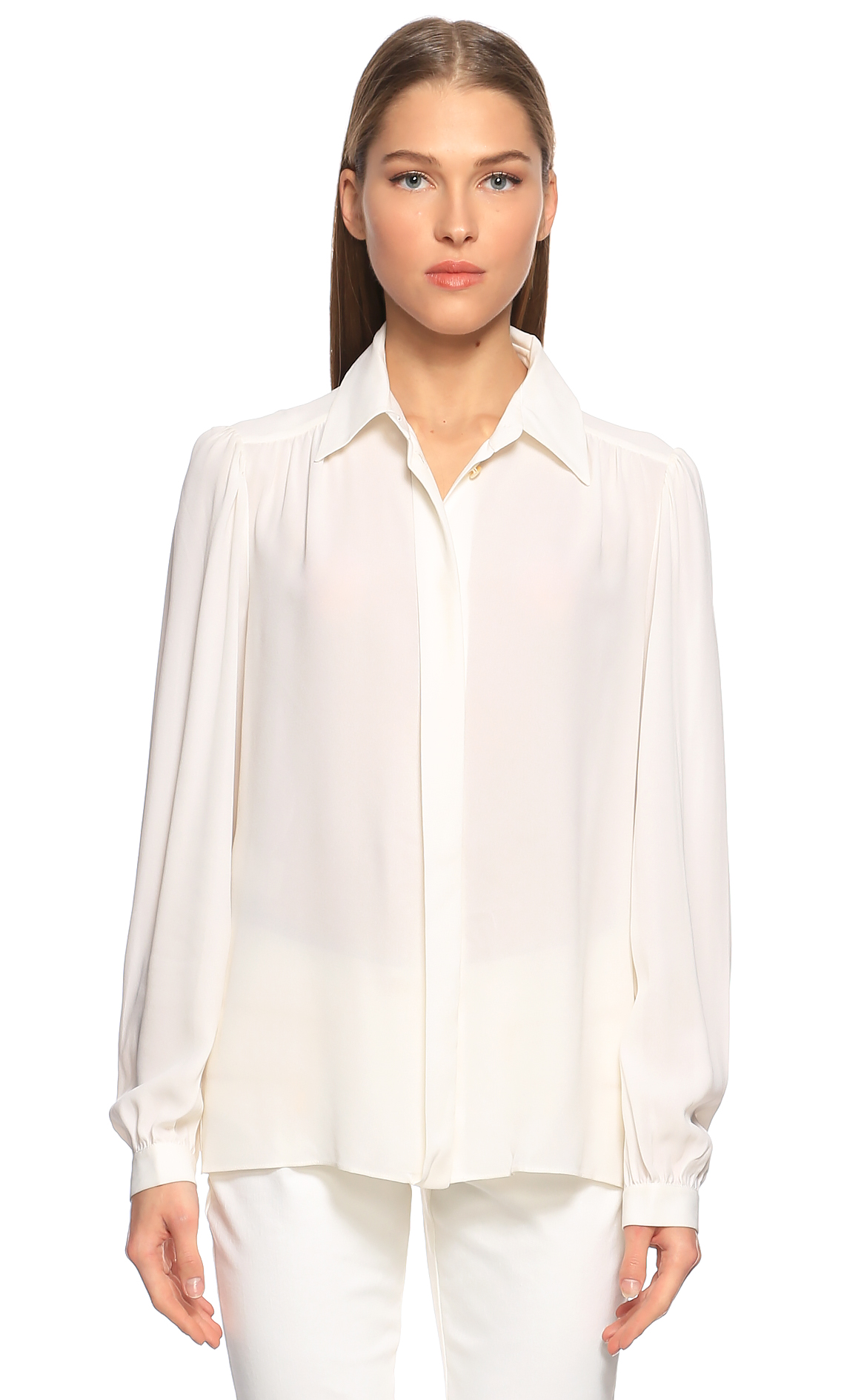 Michael Kors Collection-Michael Kors Collection Beyaz Gömlek