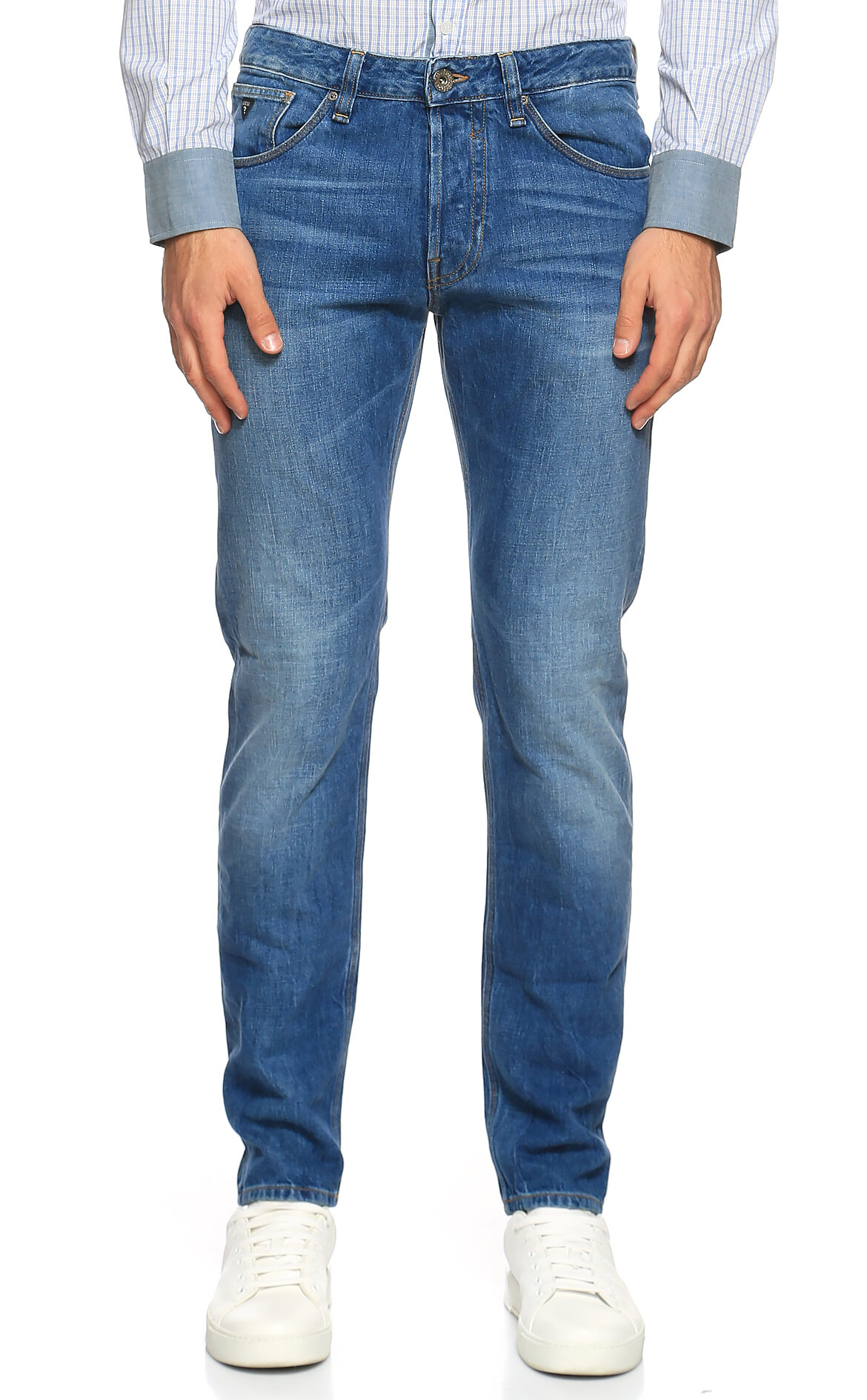 Guess-Guess Mavi Denim Pantolon