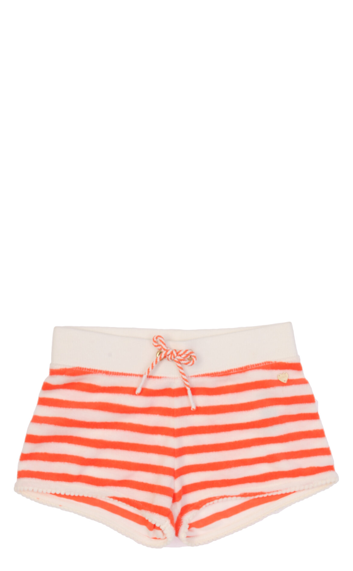 Juicy Couture-Juicy Couture Çizgili Turuncu-Krem Kız Çocuk Şort