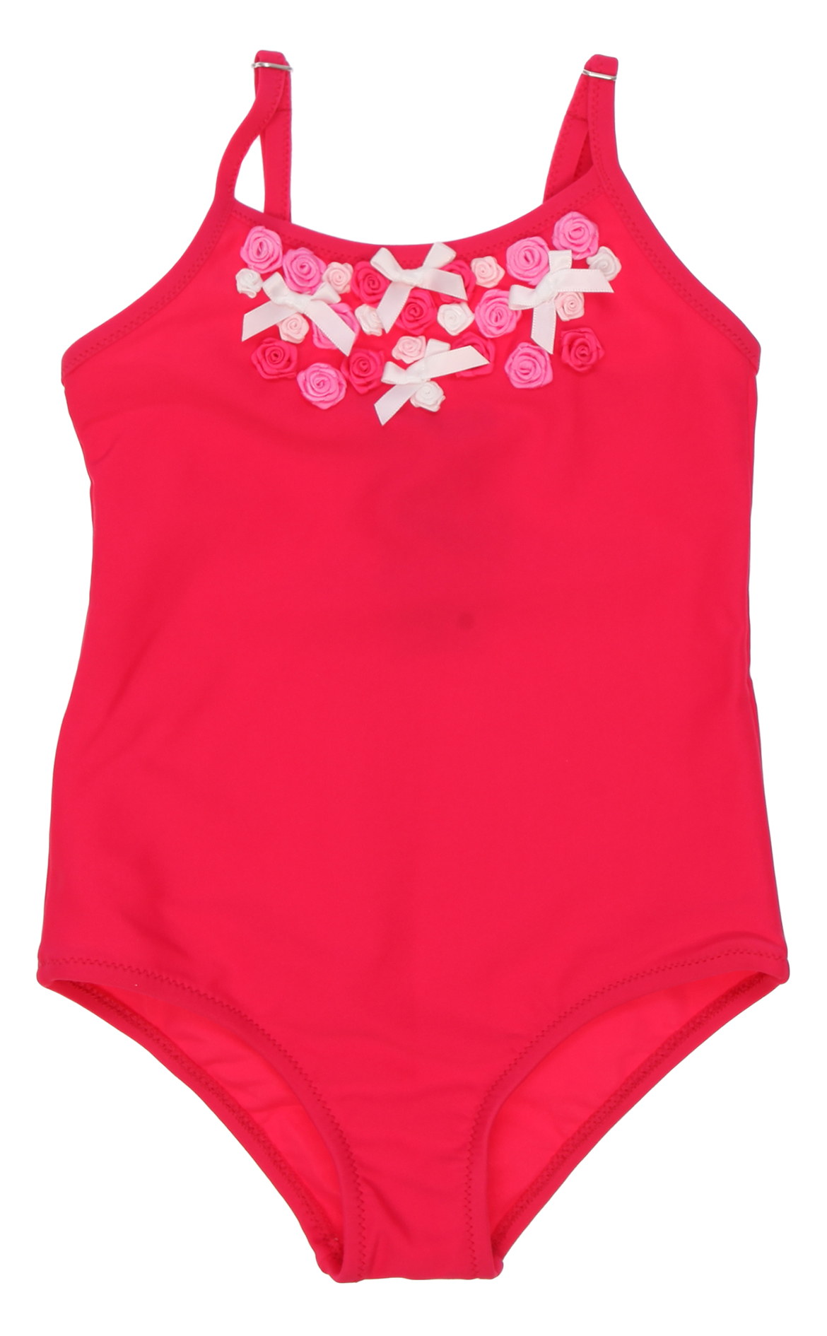 Miss Blumarine-Miss Blumarine Kız Çocuk Gül İşlemeli Pembe Mayo