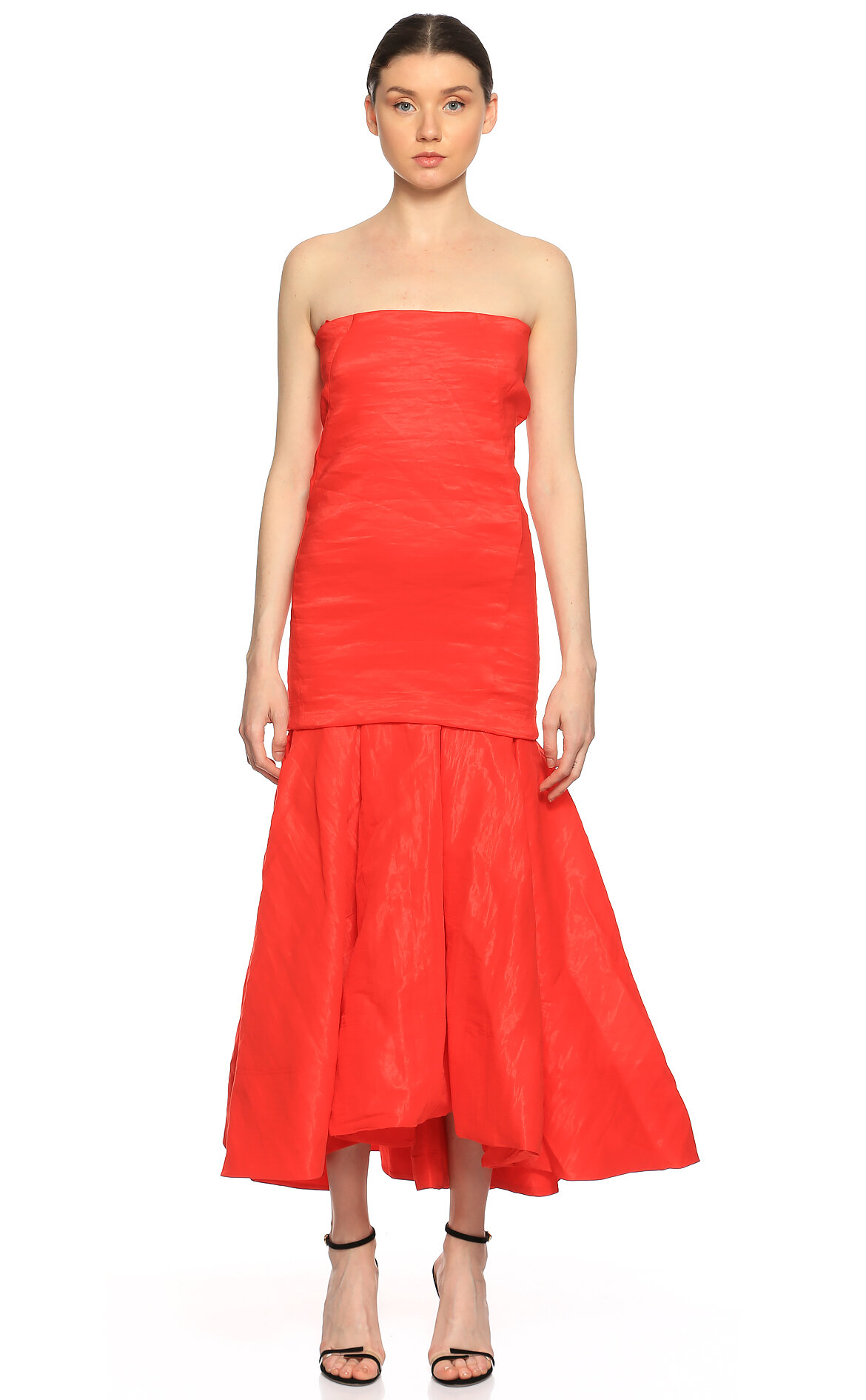 Donna Karan-Donna Karan Kırmızı Etek