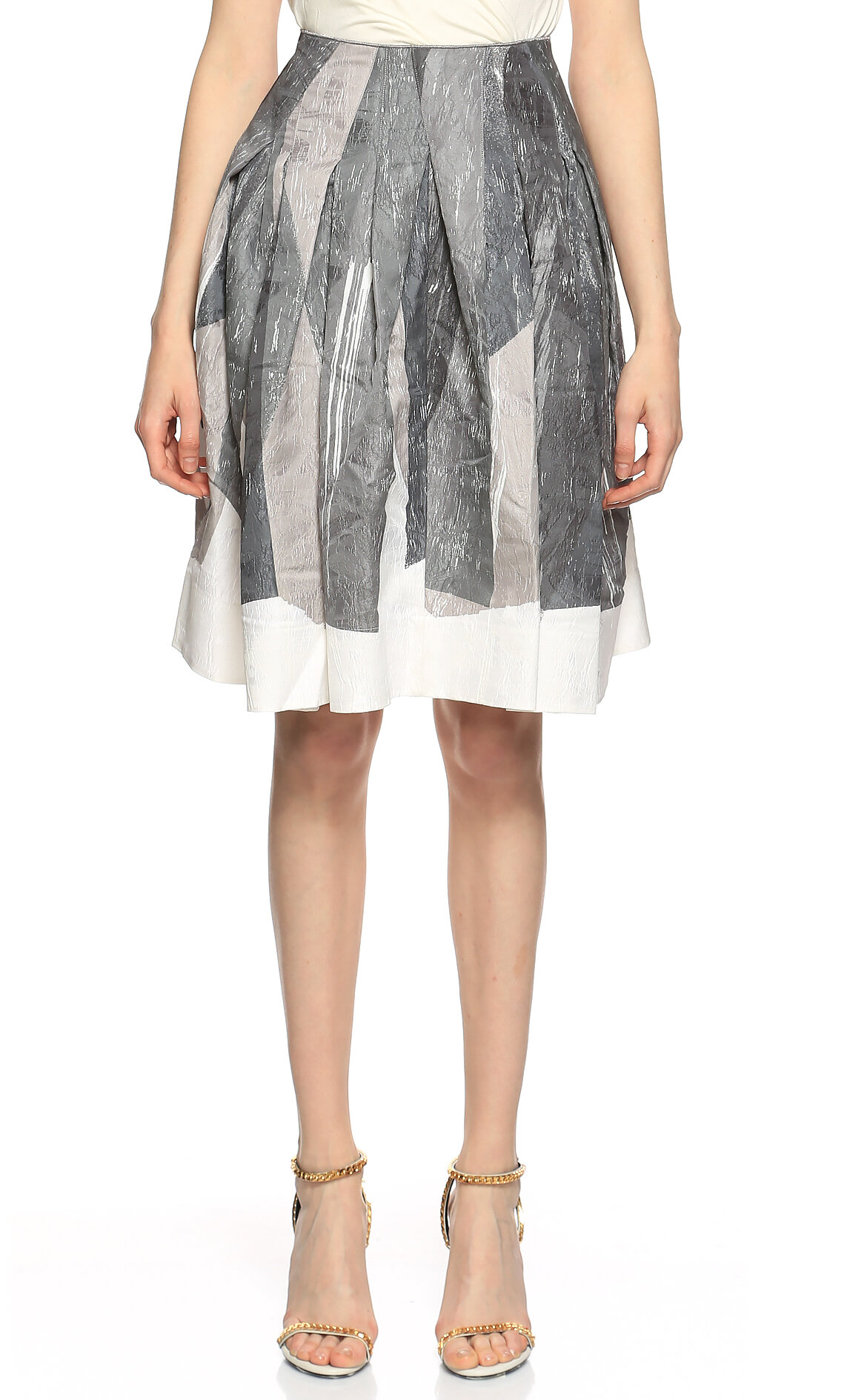 Donna Karan-Donna Karan Gri Etek