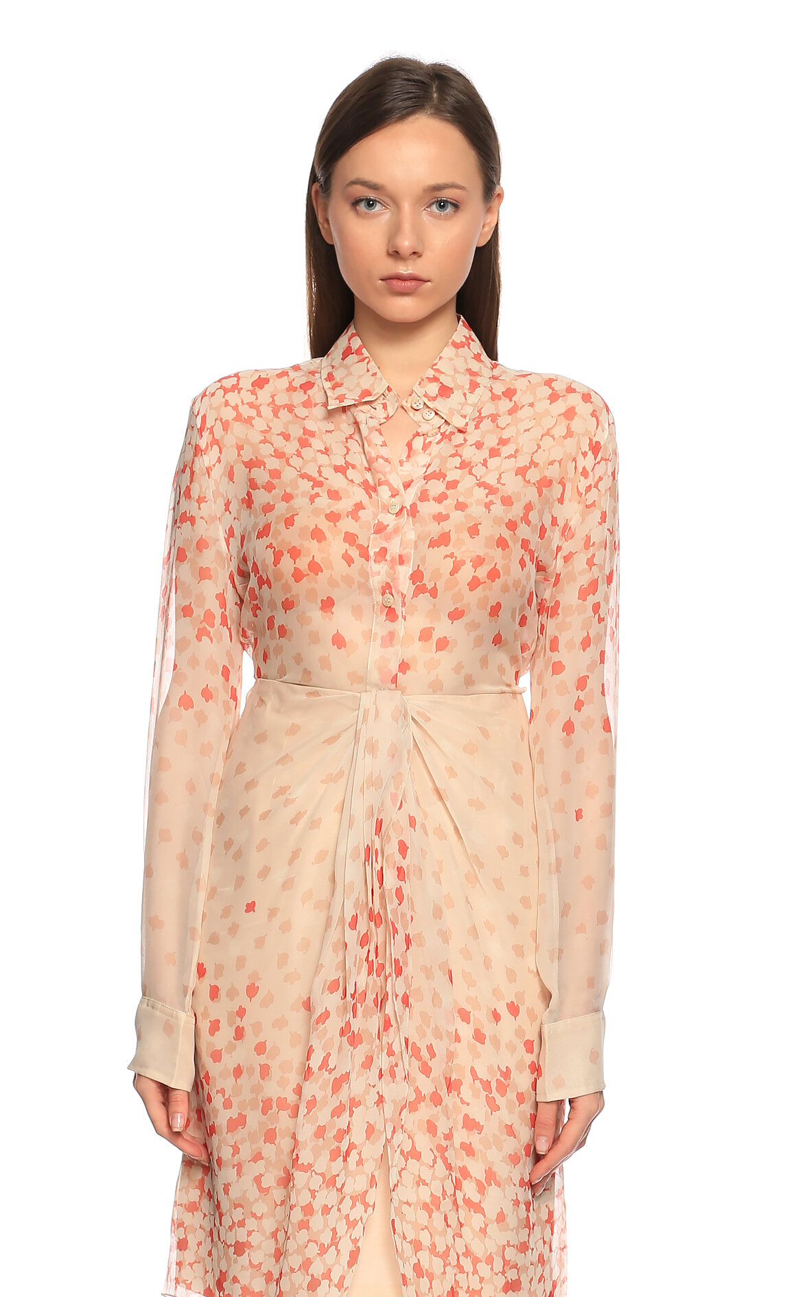 Armani Collezioni-Armani Collezioni Bej Bluz