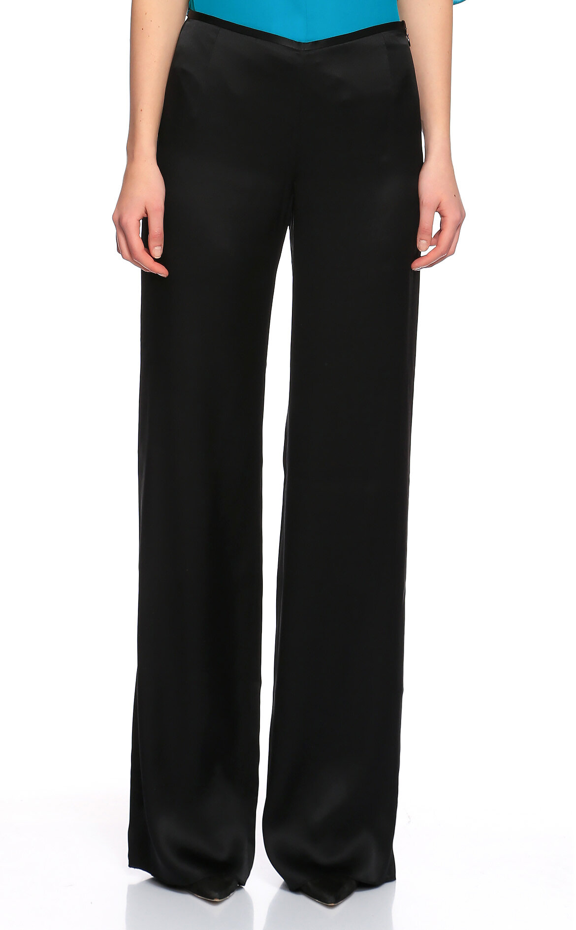 Armani Collezioni-Armani Collezioni Siyah Pantolon