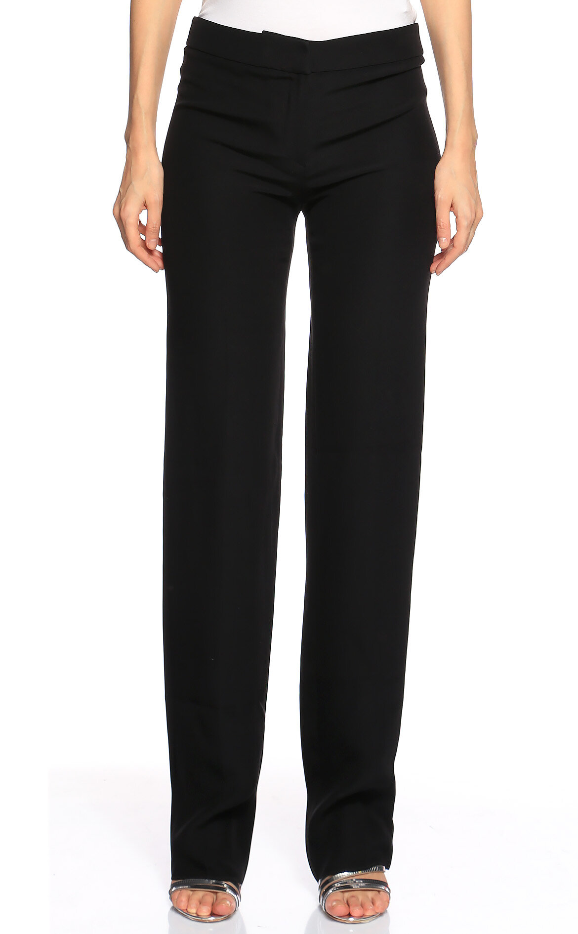 Armani Collezioni-Armani Collezioni Siyah Pantolon