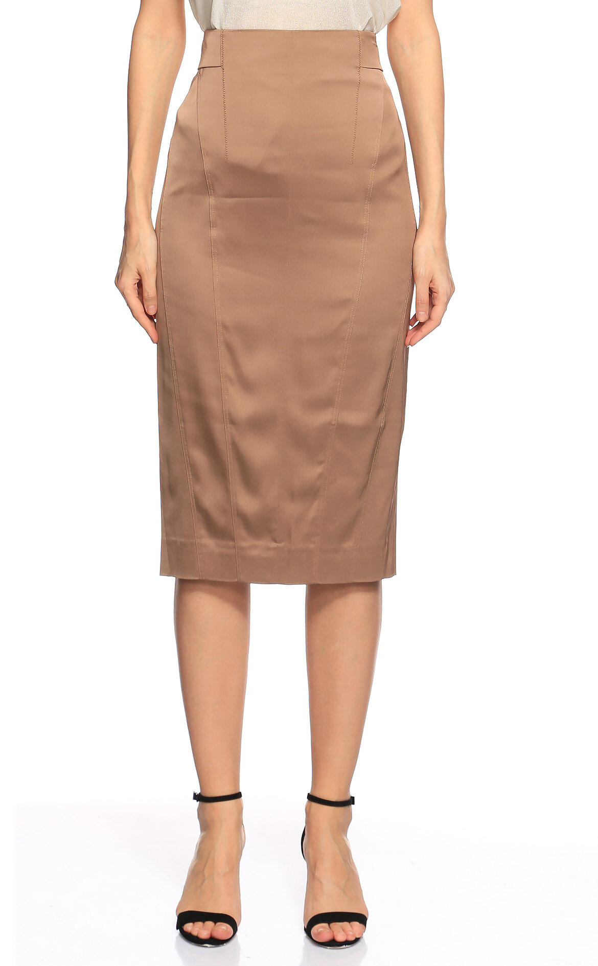 Donna Karan-Donna Karan Kahverengi Etek