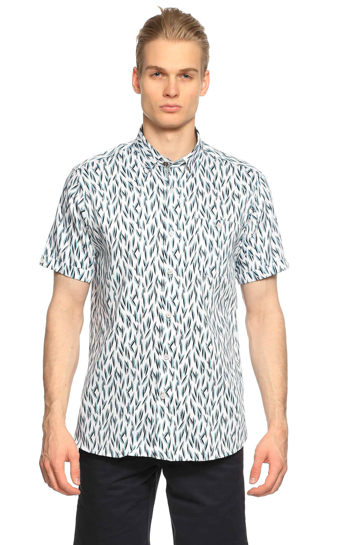 Ted Baker-Ted Baker Turkuaz Gömlek