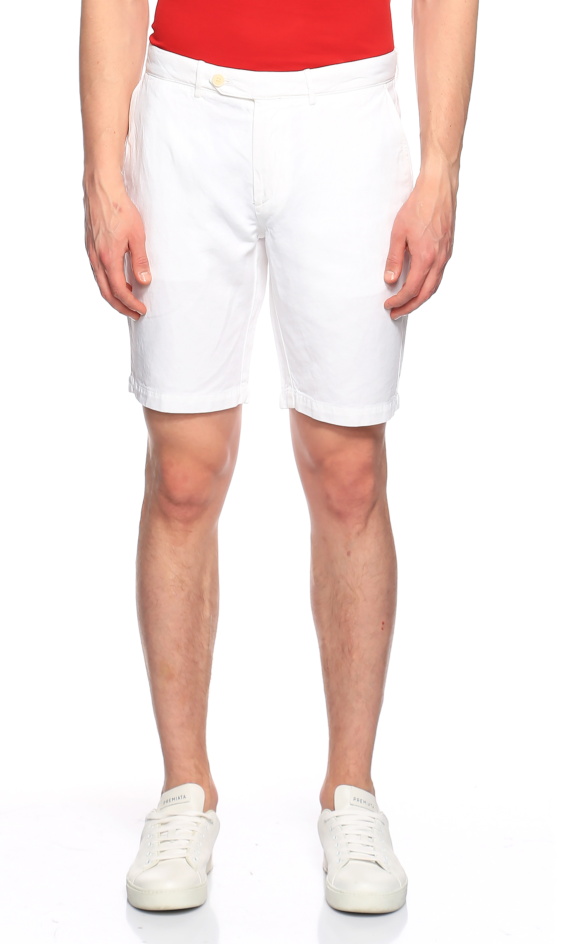 Faconnable-Faconnable Beyaz Şort