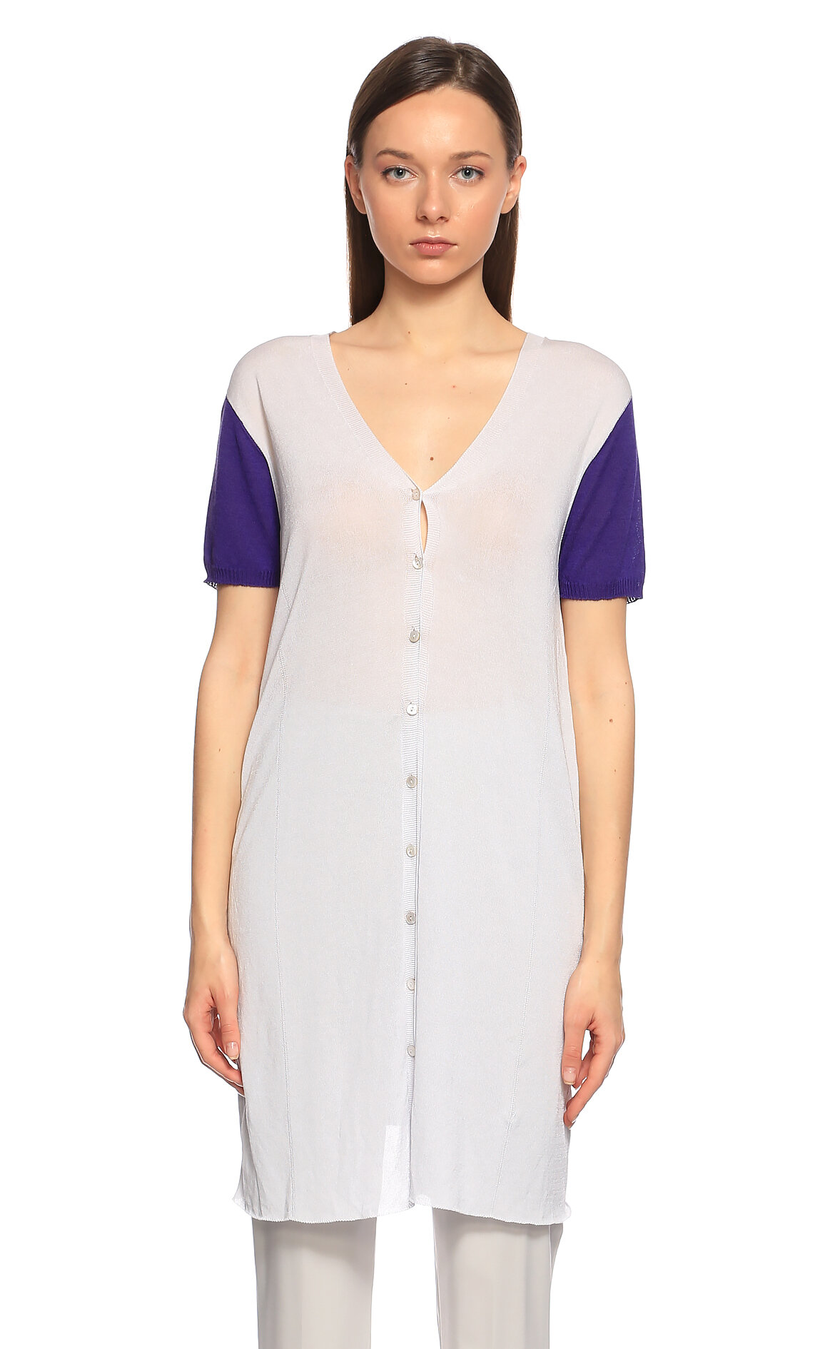 Armani Collezioni-Armani Collezioni Gri-Mor Hırka