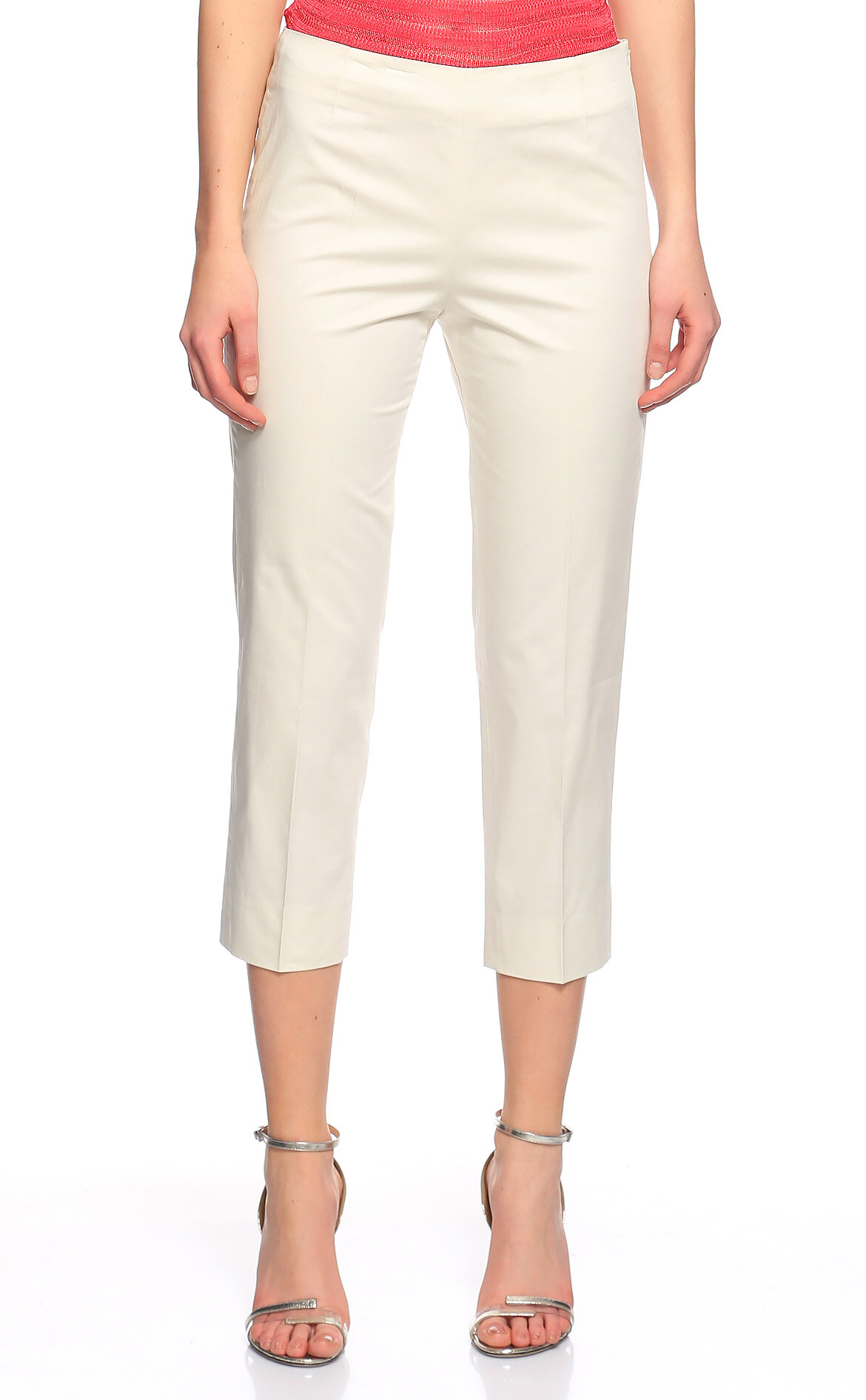 Armani Collezioni-Armani Collezioni Beyaz Pantolon