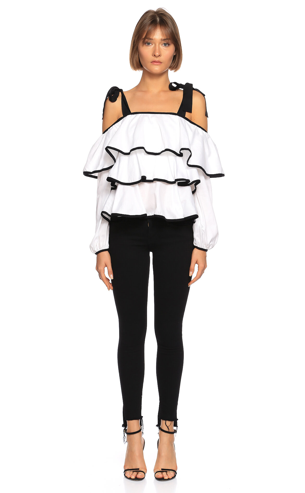 Petersyn-Petersyn Beyaz/Siyah Bluz