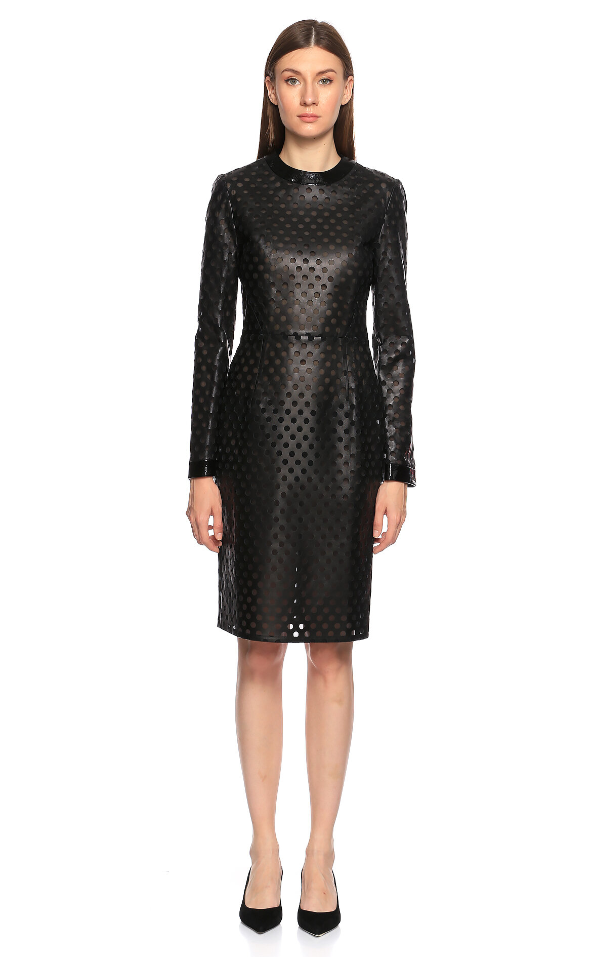 Tom Ford-Tom Ford Siyah Deri Elbise