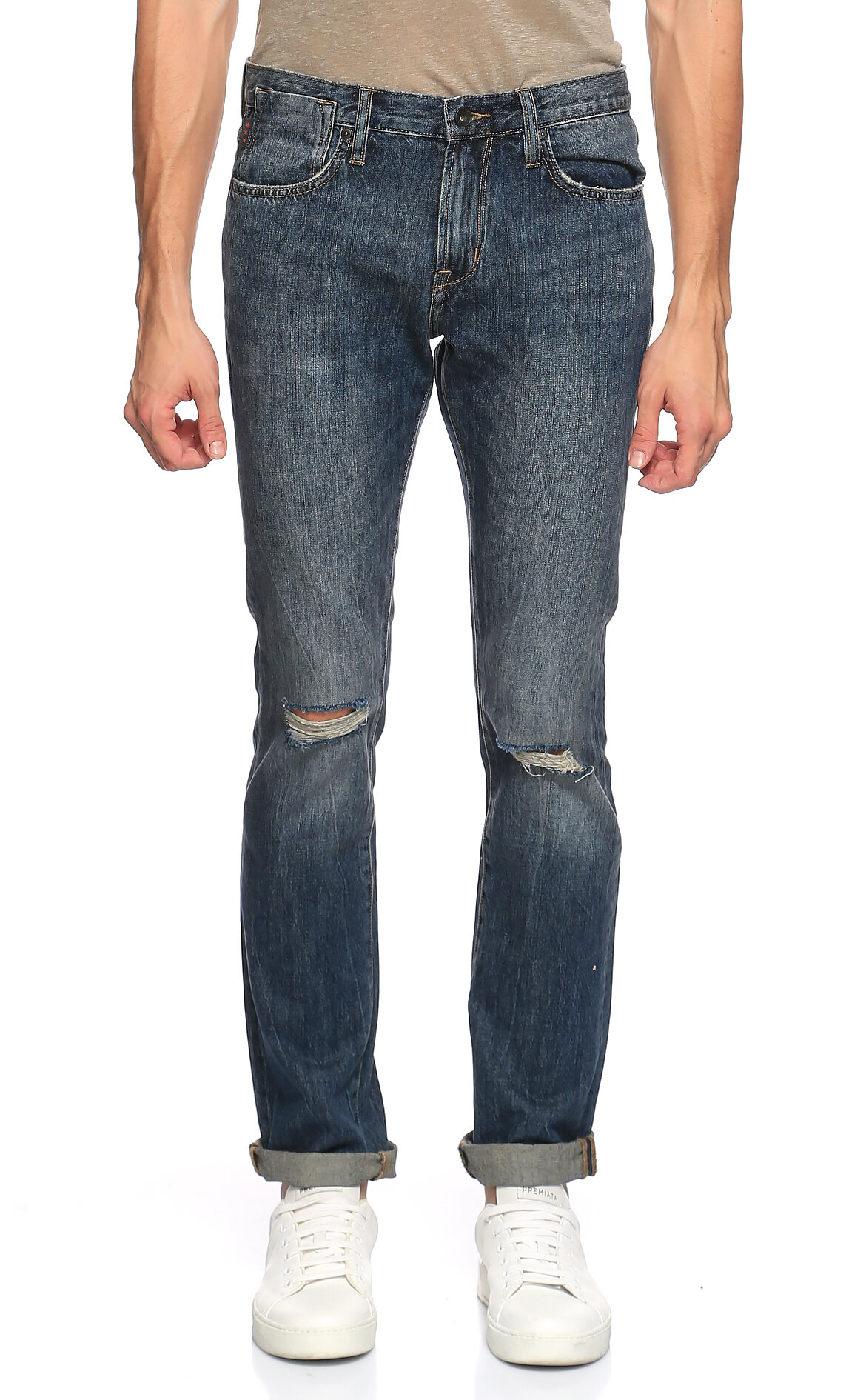 John Varvatos USA-John Varvatos USA Mavi Jean Pantolon