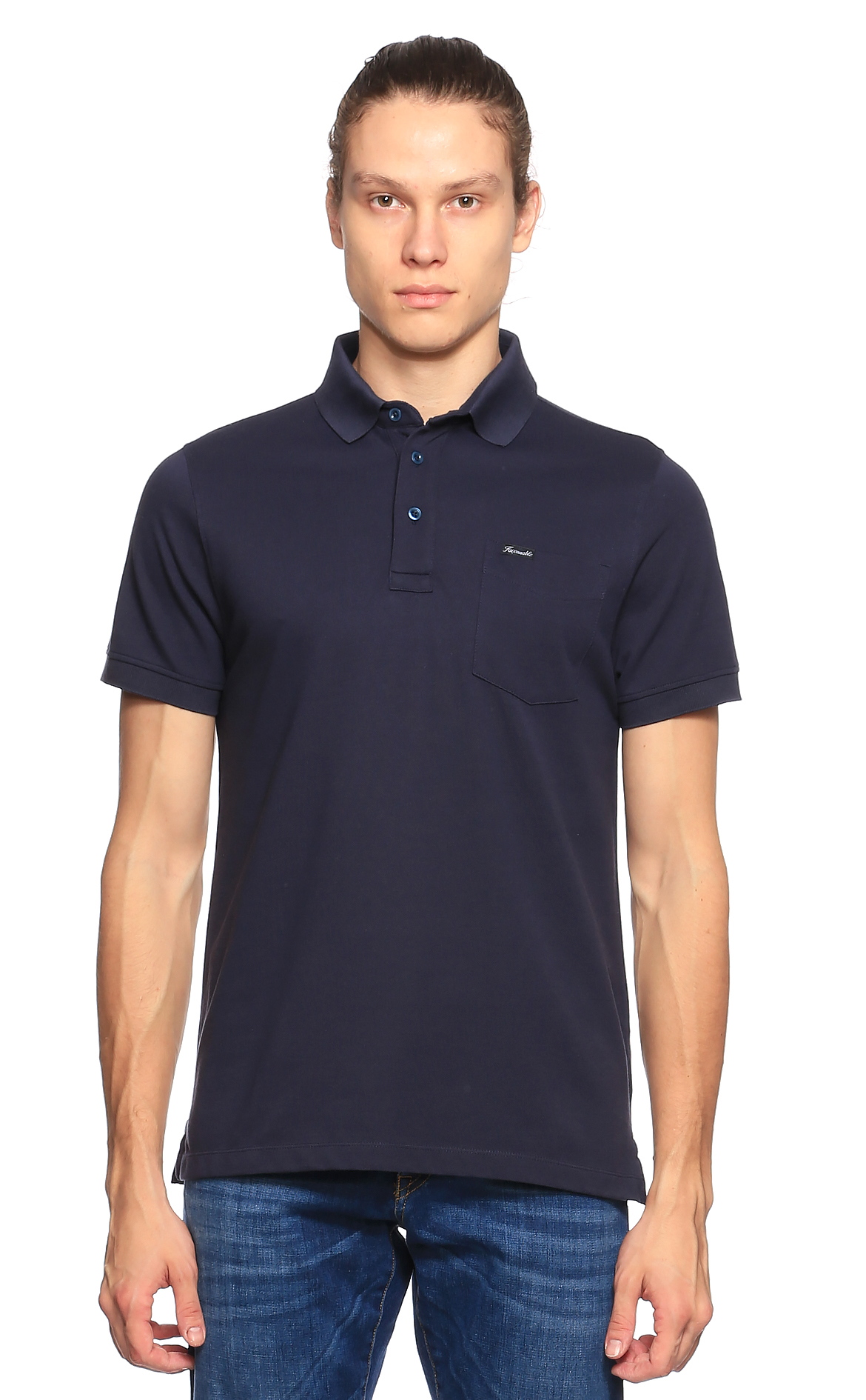 Faconnable Erkek Lacivert Polo T-Shirt FCNFM540014585-NAVY - Brandroom