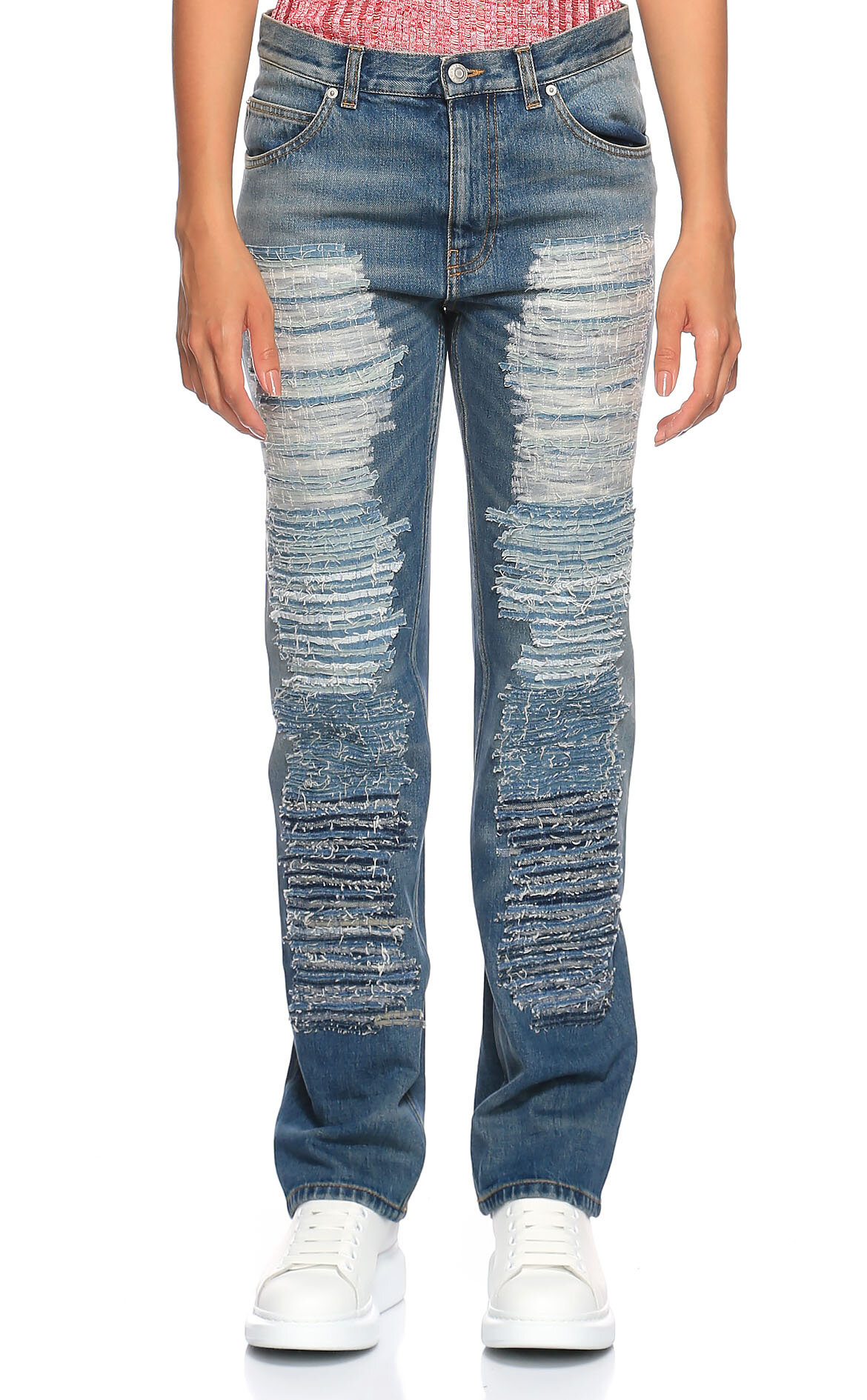 Alexander McQueen-Alexander McQueen Mavi Jean Pantolon
