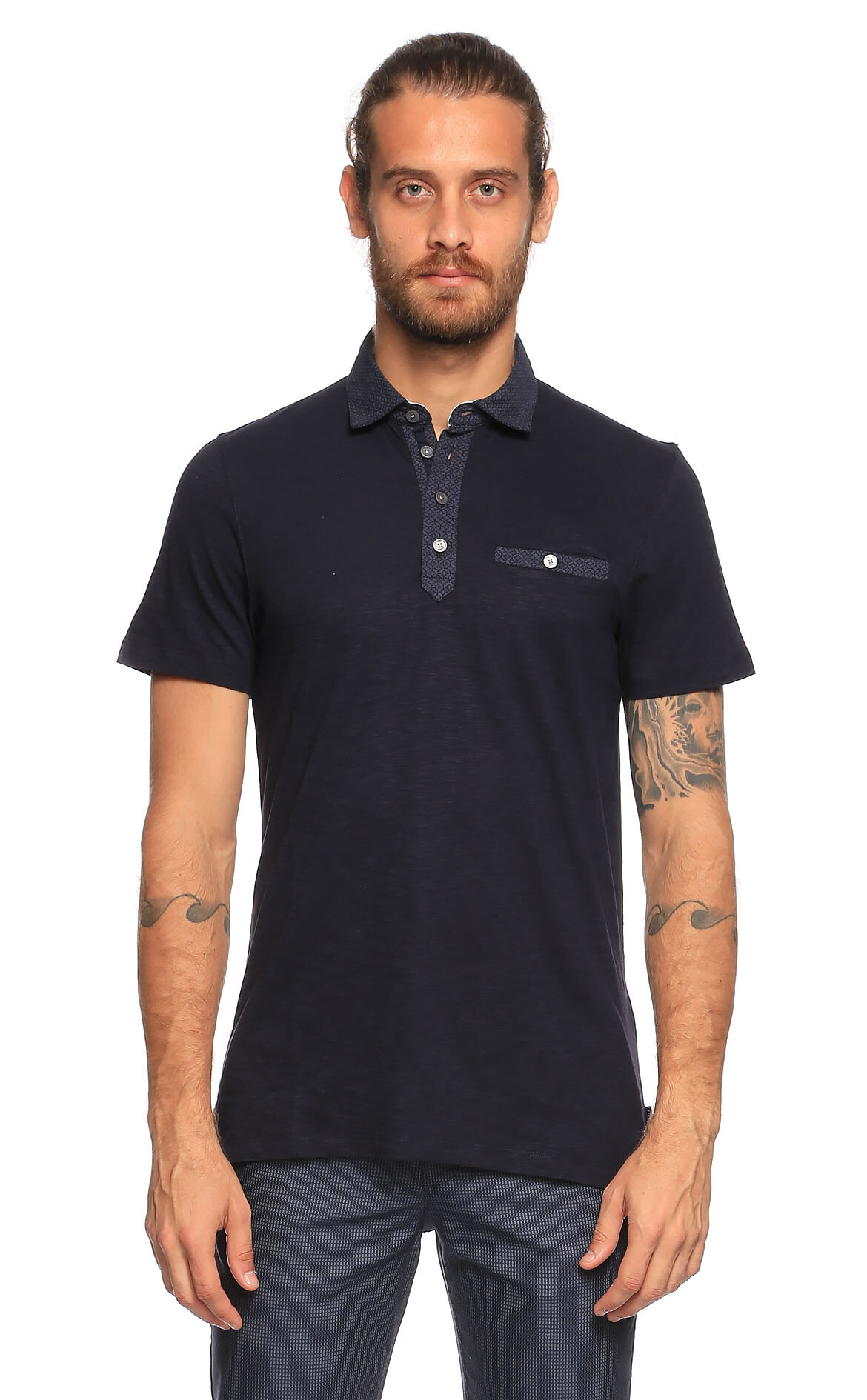 Ted Baker-Ted Baker Polo Lacivert T-Shirt