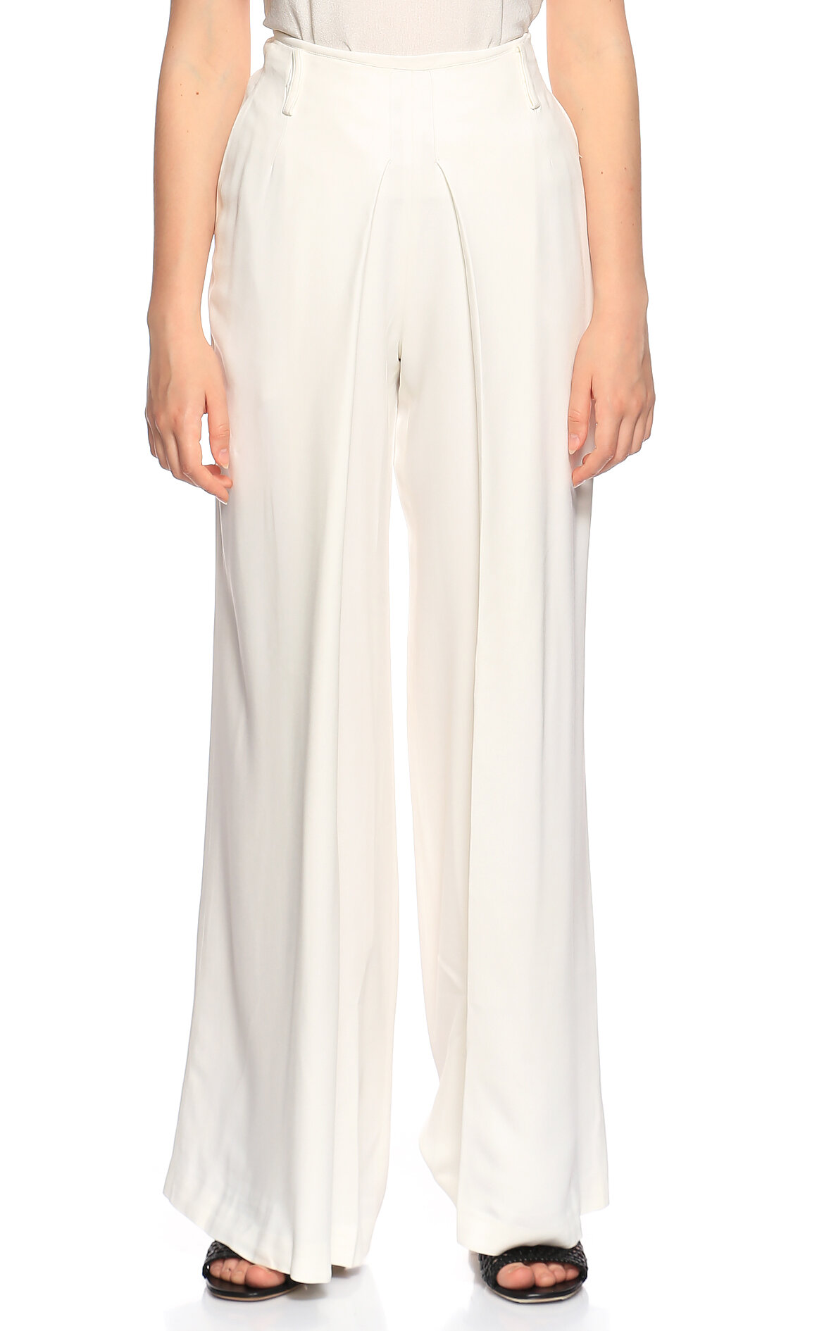 Philosophy Ferretti-Philosophy Ferretti Geniş Kesim Beyaz Pantolon