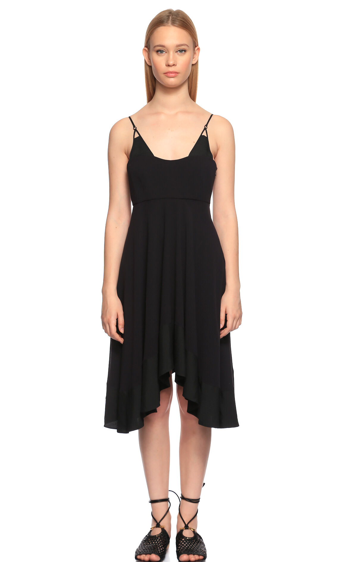 Philosophy Ferretti-Philosophy Ferretti Askılı Lacivert Elbise