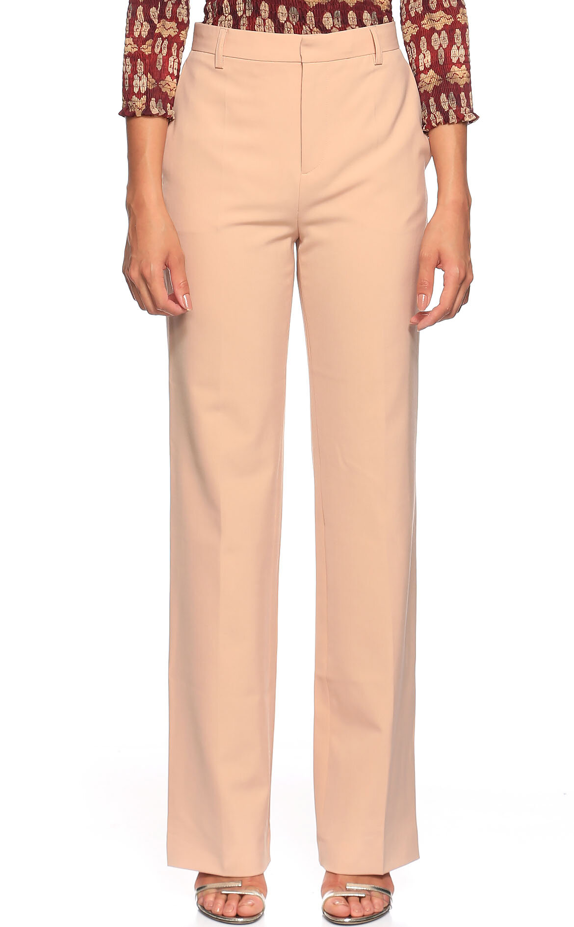 Philosophy Ferretti-Philosophy Ferretti Geniş Kesim Pudra Pantolon